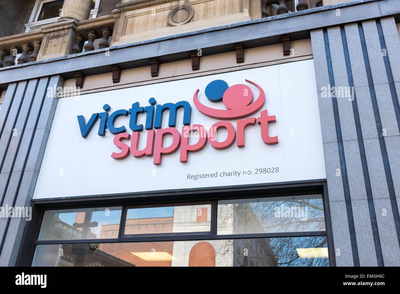 Sign for Victim Support charity centre Stock Photo - Alamy