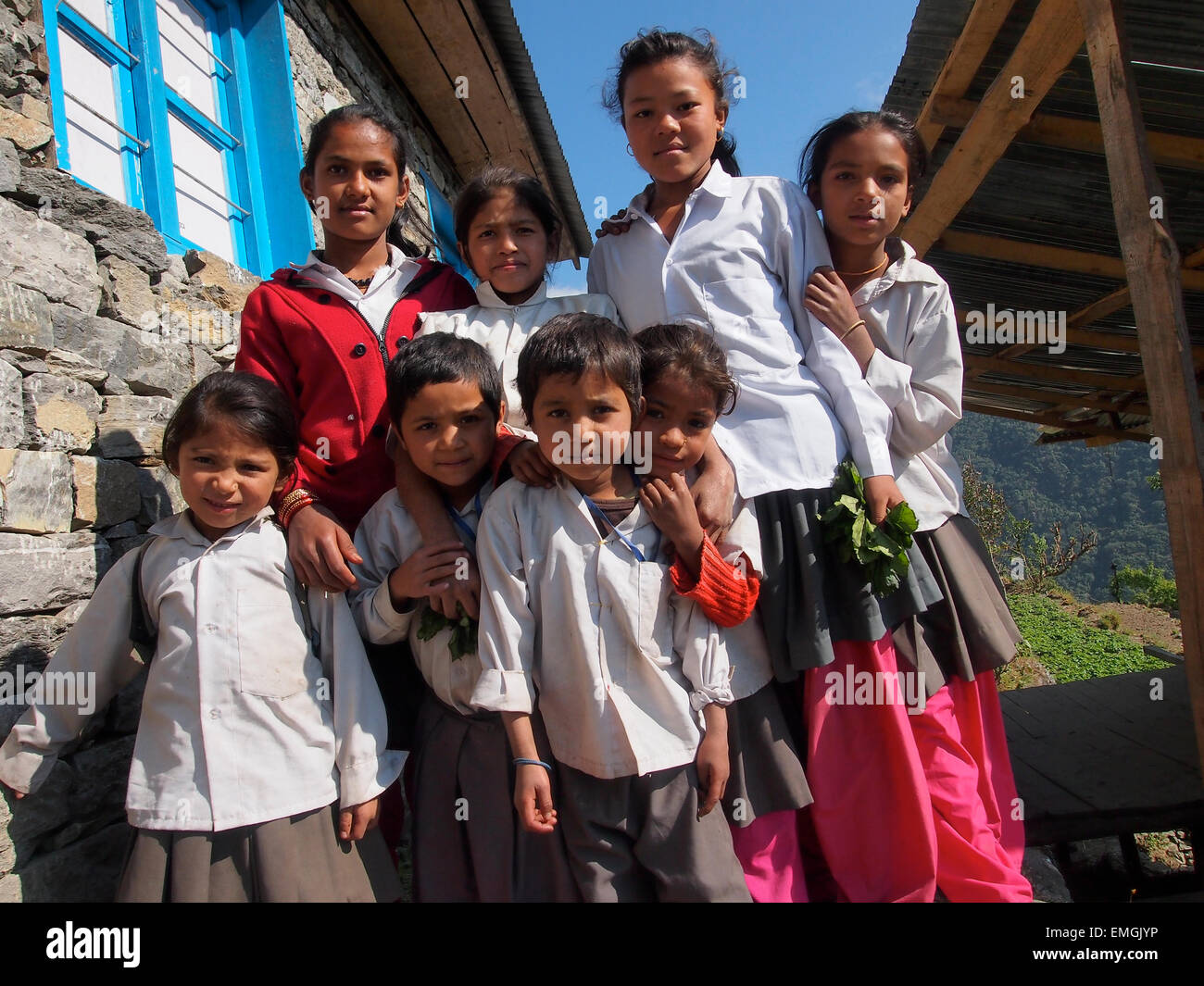 Nepal school rural hi-res stock photography and images - Alamy