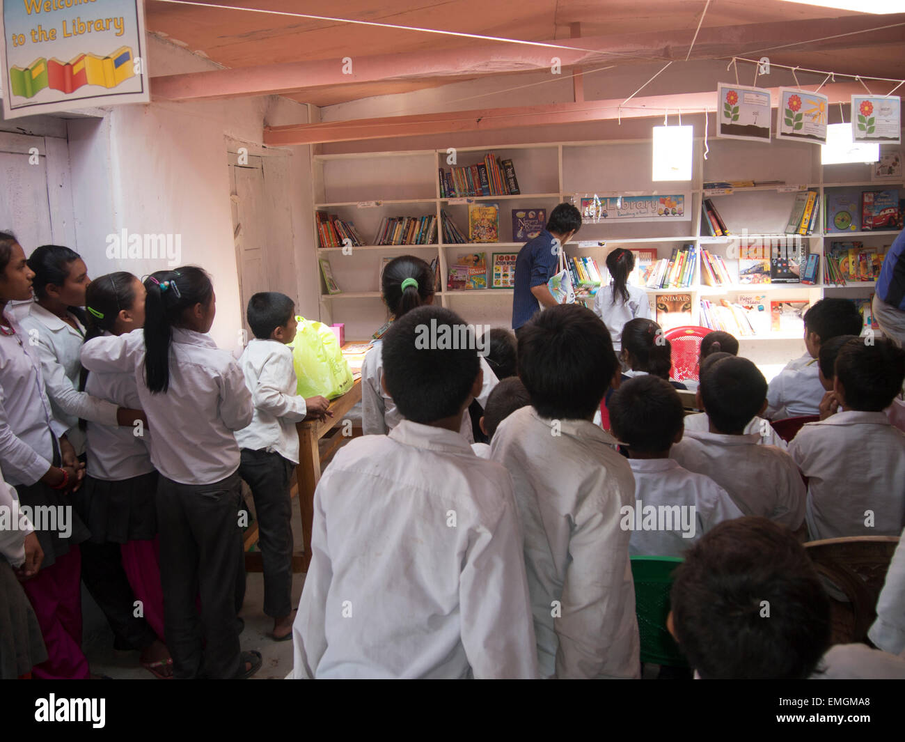 School Children classroom learning Lukla Nepal Asia Stock Photo - Alamy