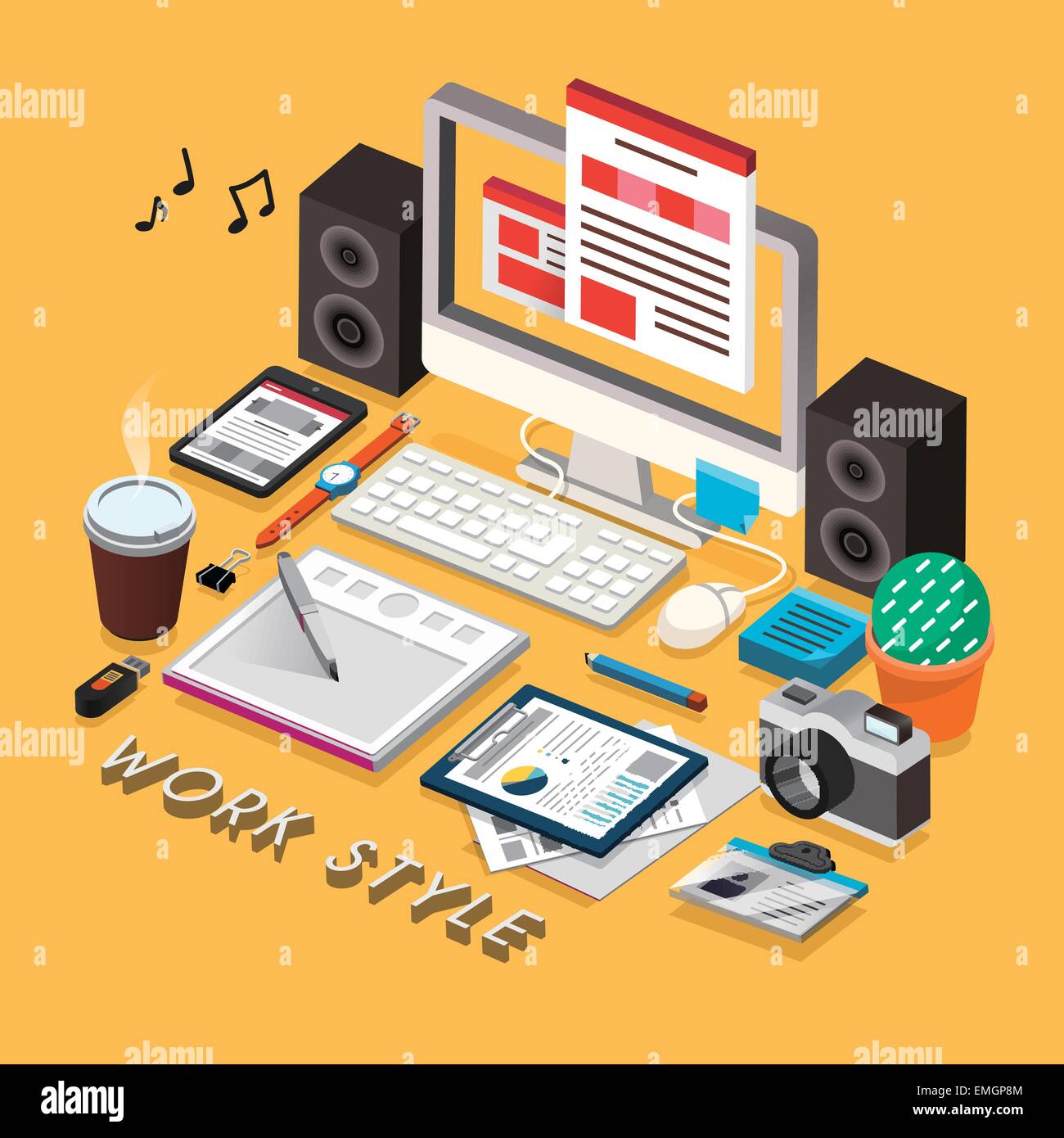 Isometric work hi-res stock photography and images - Alamy