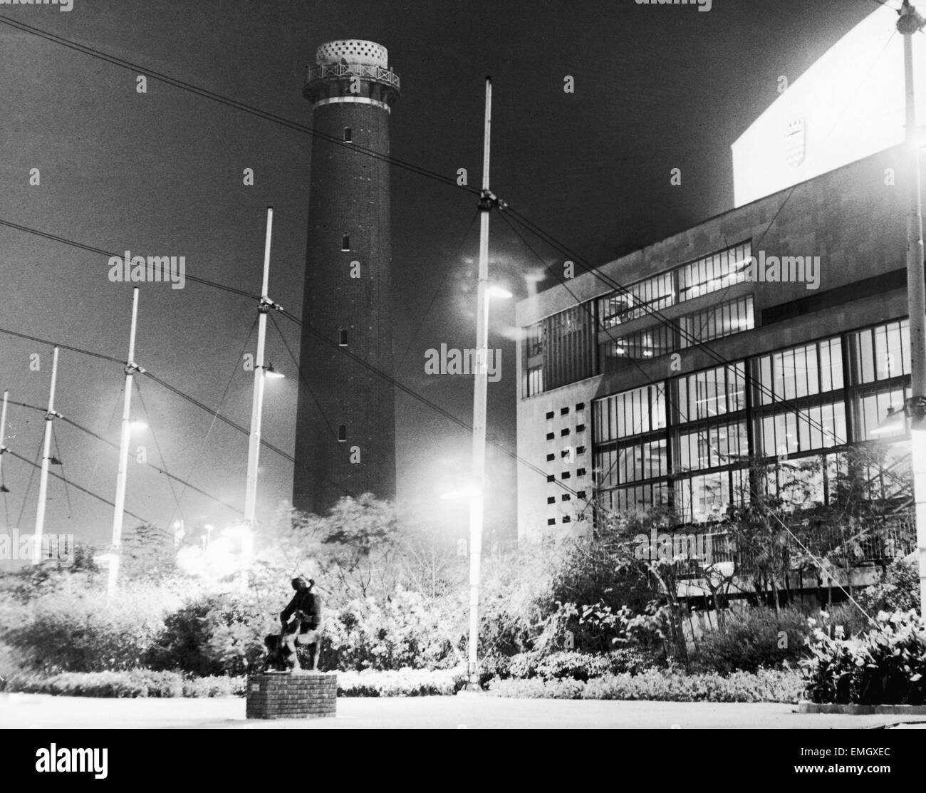 Tower surrounded Black and White Stock Photos & Images - Alamy