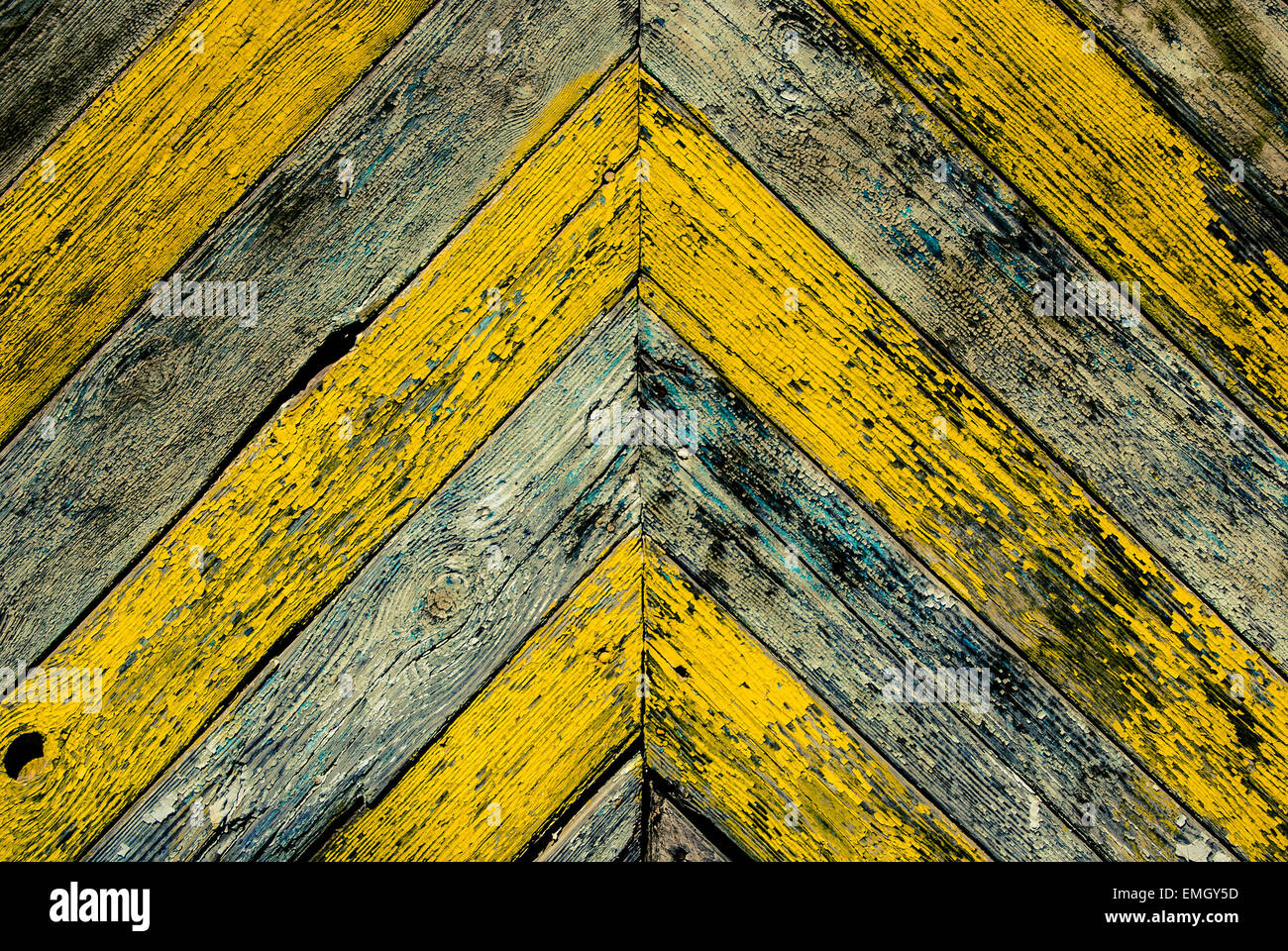 Triangle shaped wooden fence Stock Photo - Alamy