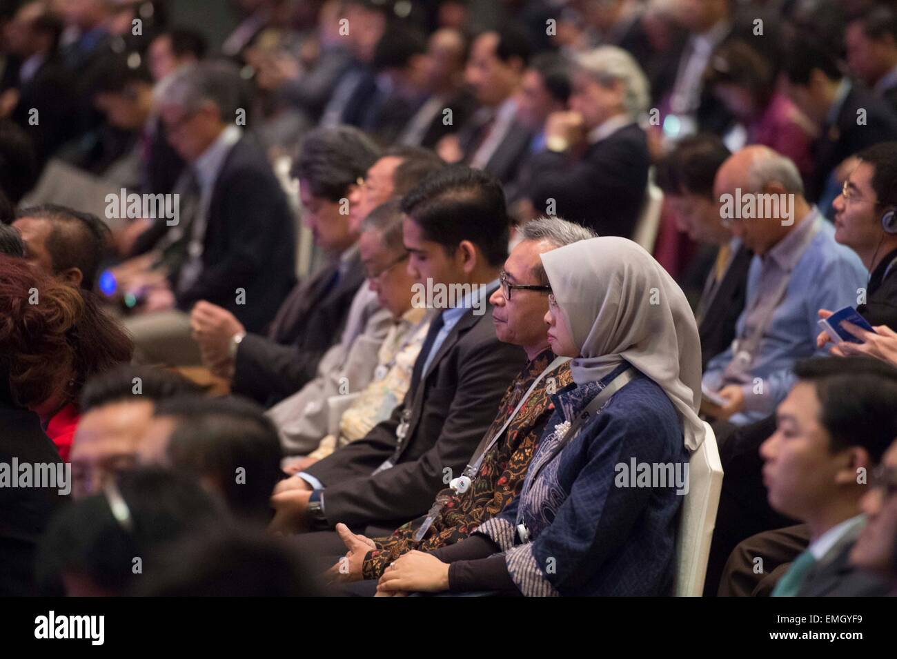 Jakarta, Indonesia. 21st Apr, 2015. The Asian African Business Summit ...