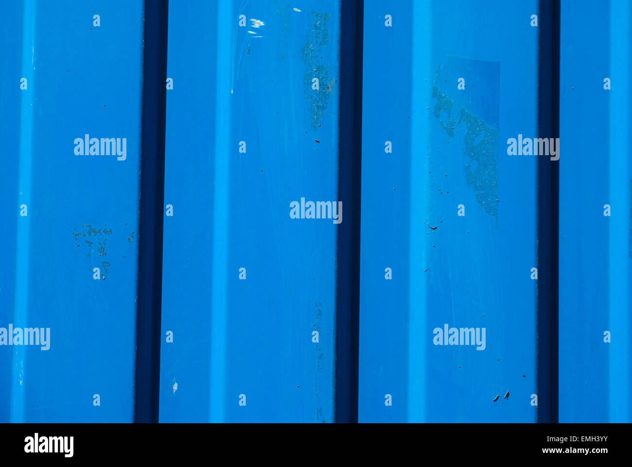 Blue grooved metal texture Stock Photo - Alamy