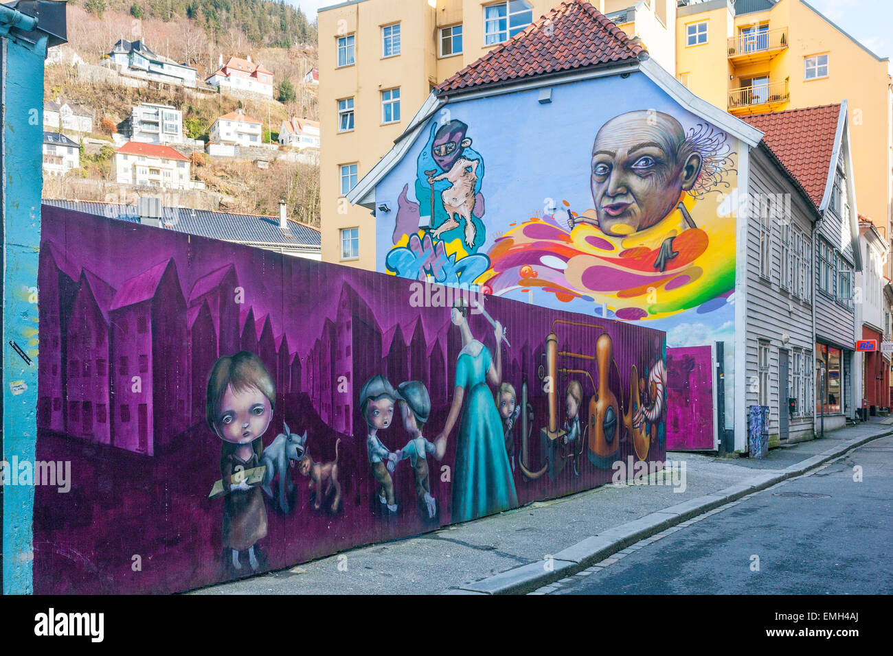 Street Art, Bergen, Norway Stock Photo - Alamy
