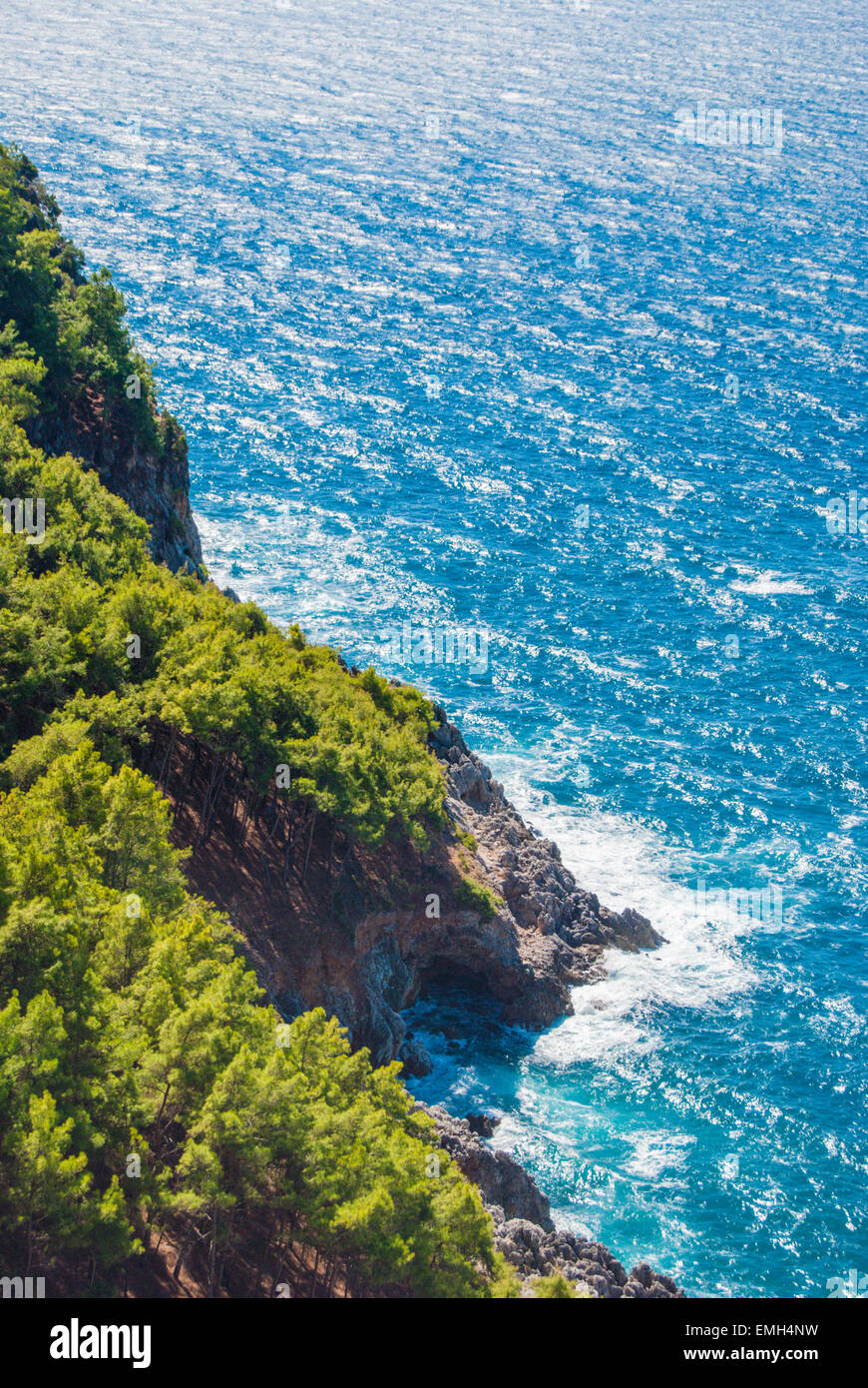 rocks of Alanya peninsula, Antalya, Turkey Stock Photo - Alamy