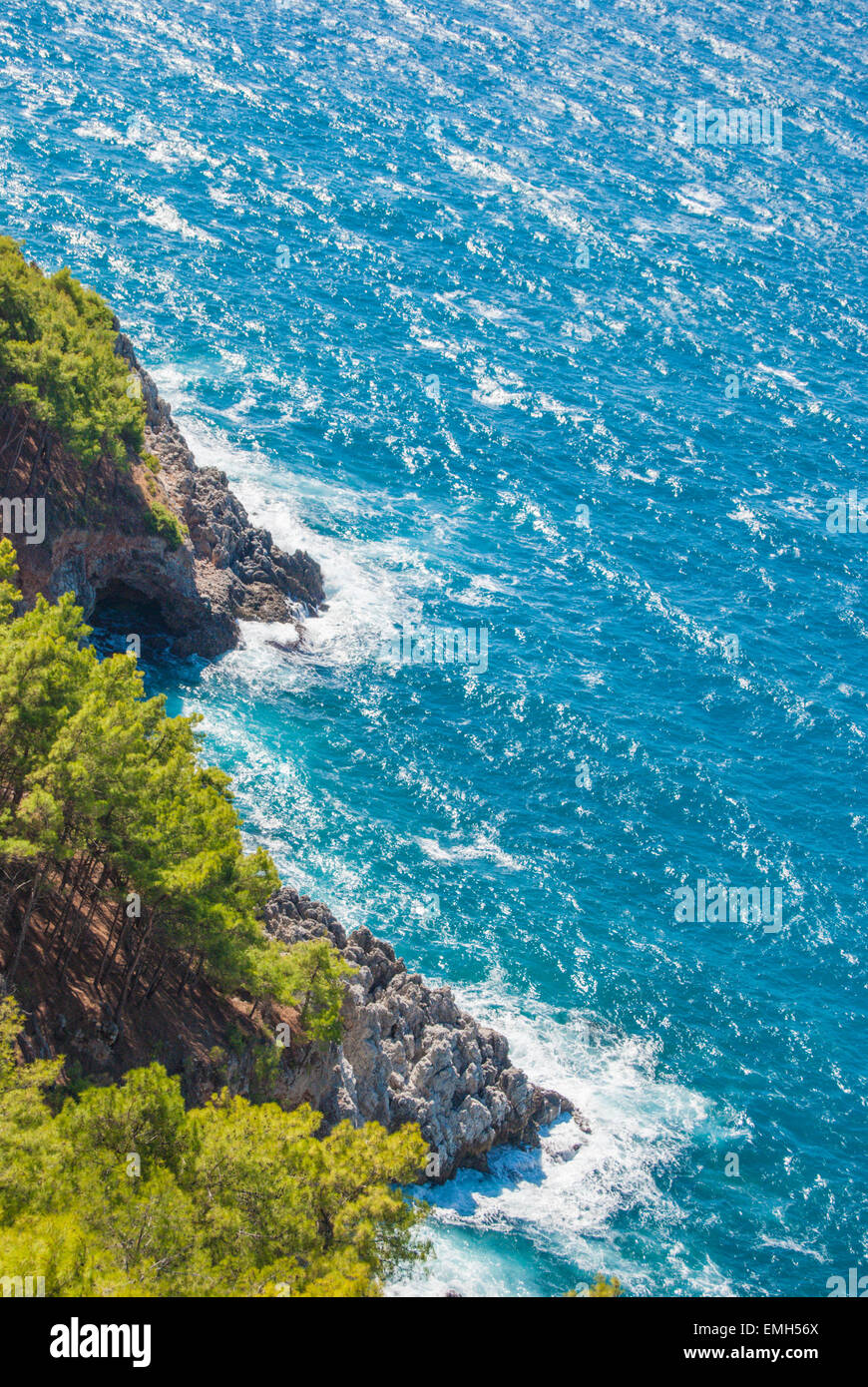 rocks of Alanya peninsula, Antalya, Turkey Stock Photo - Alamy