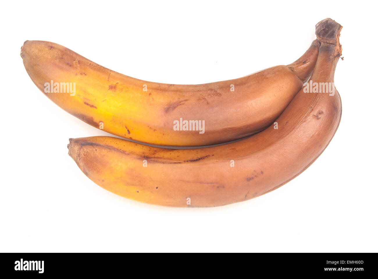 old banana on white Stock Photo - Alamy