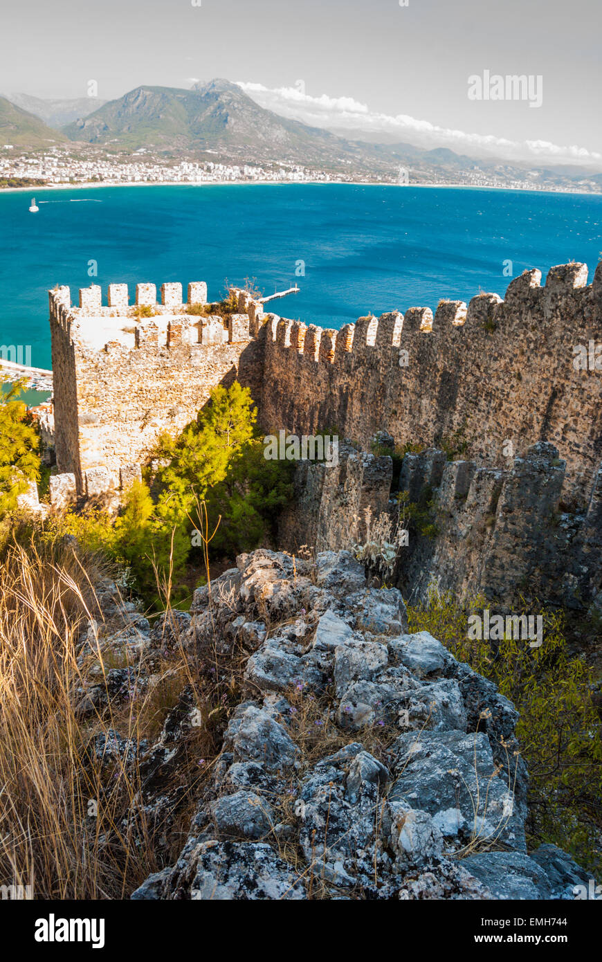 castle of Alanya in Antalya, Turkey Stock Photo - Alamy