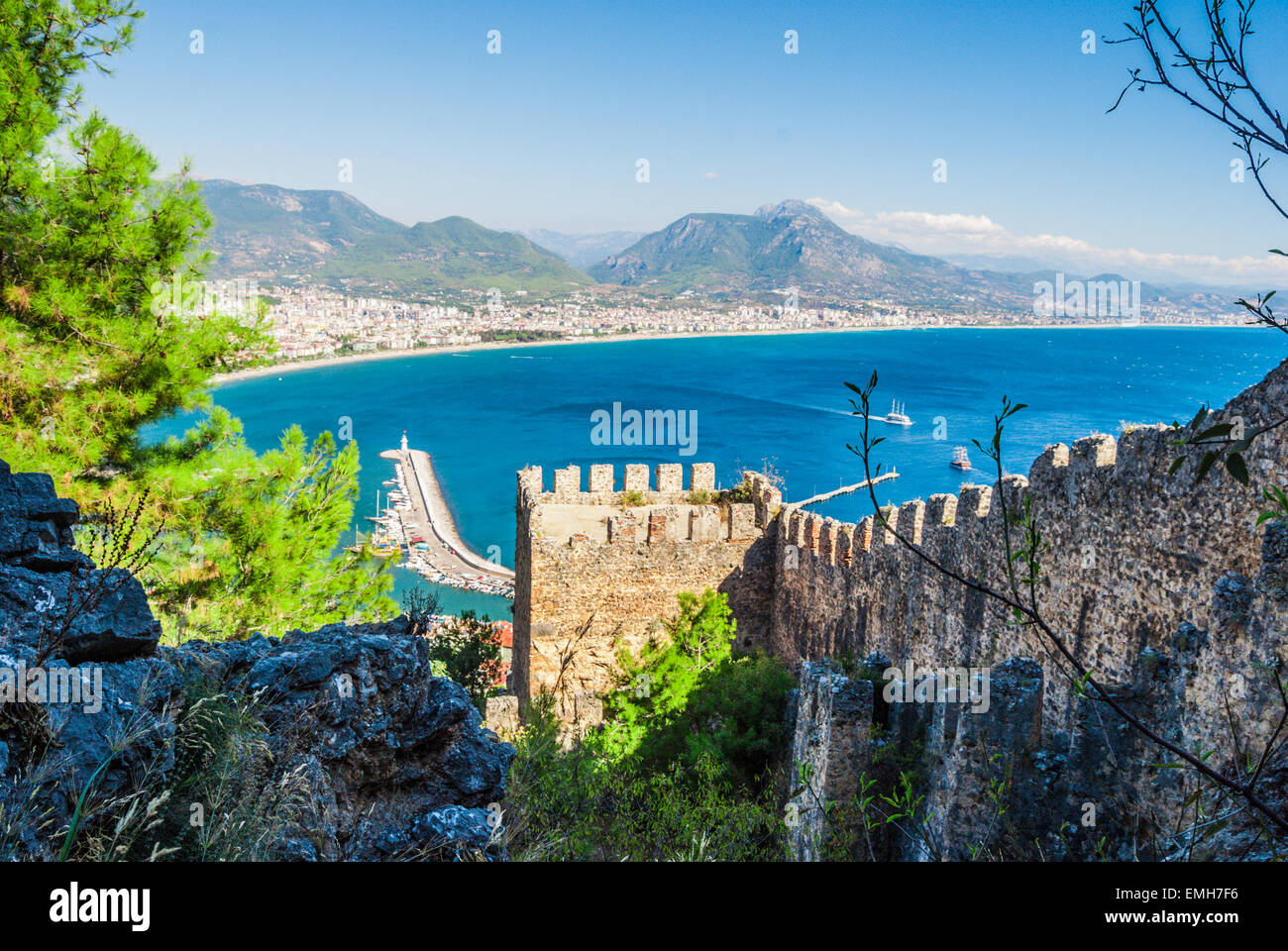 castle of Alanya, Antalya, Turkey Stock Photo - Alamy