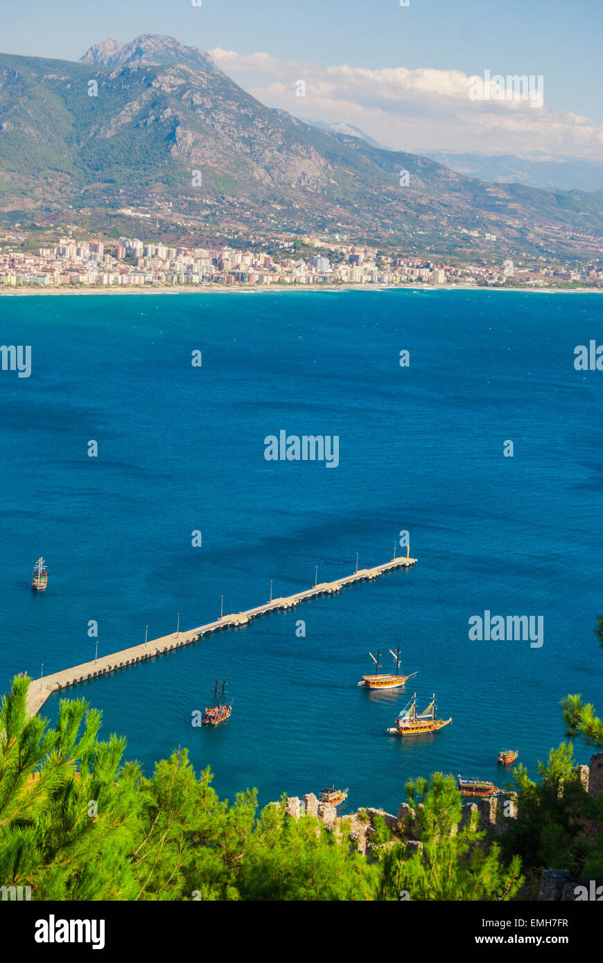 city harbor of Alanya, Antalya, Turkey Stock Photo - Alamy