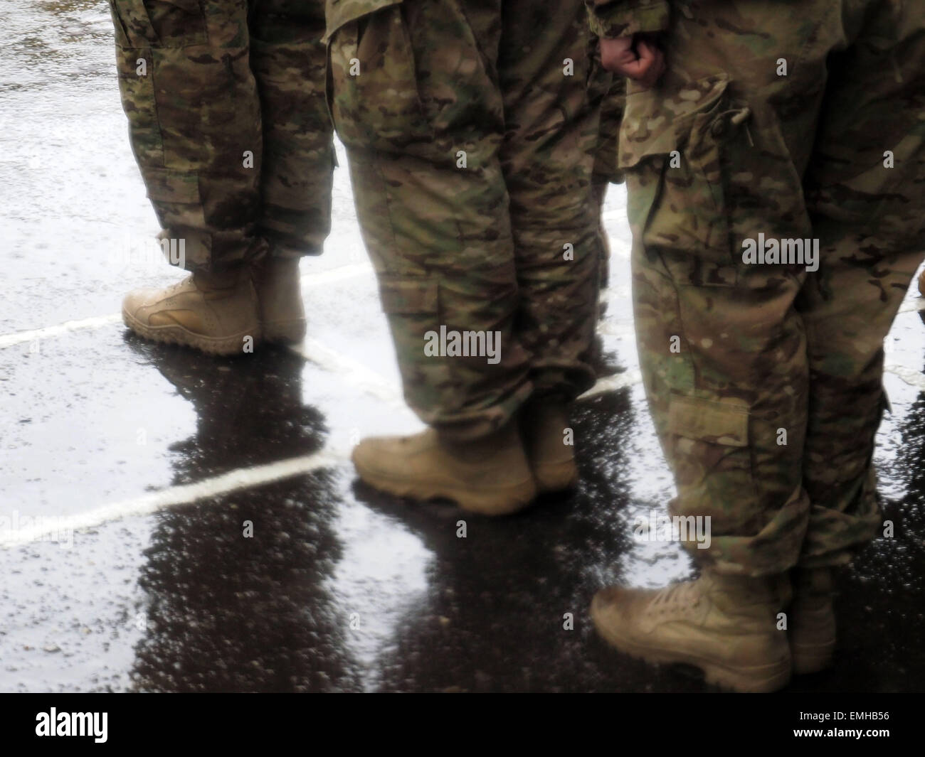 Military exercises in rain hi-res stock photography and images - Alamy