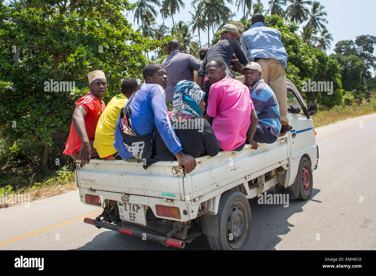 African men driving pick up car hi-res stock photography and images - Alamy