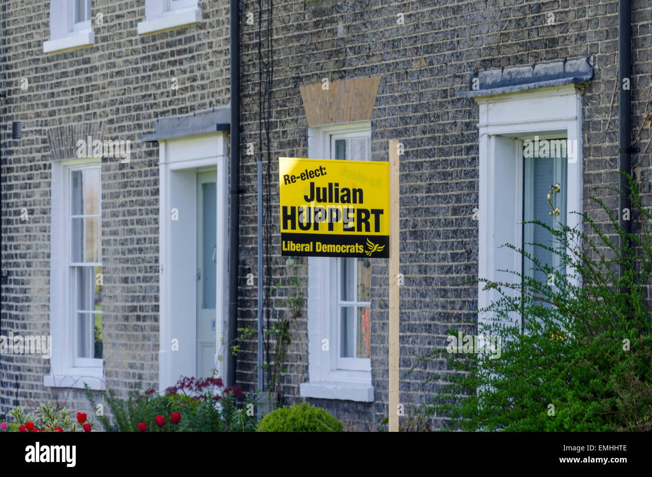Cambridge, UK. 21st April 2015. General Election posters for the ...