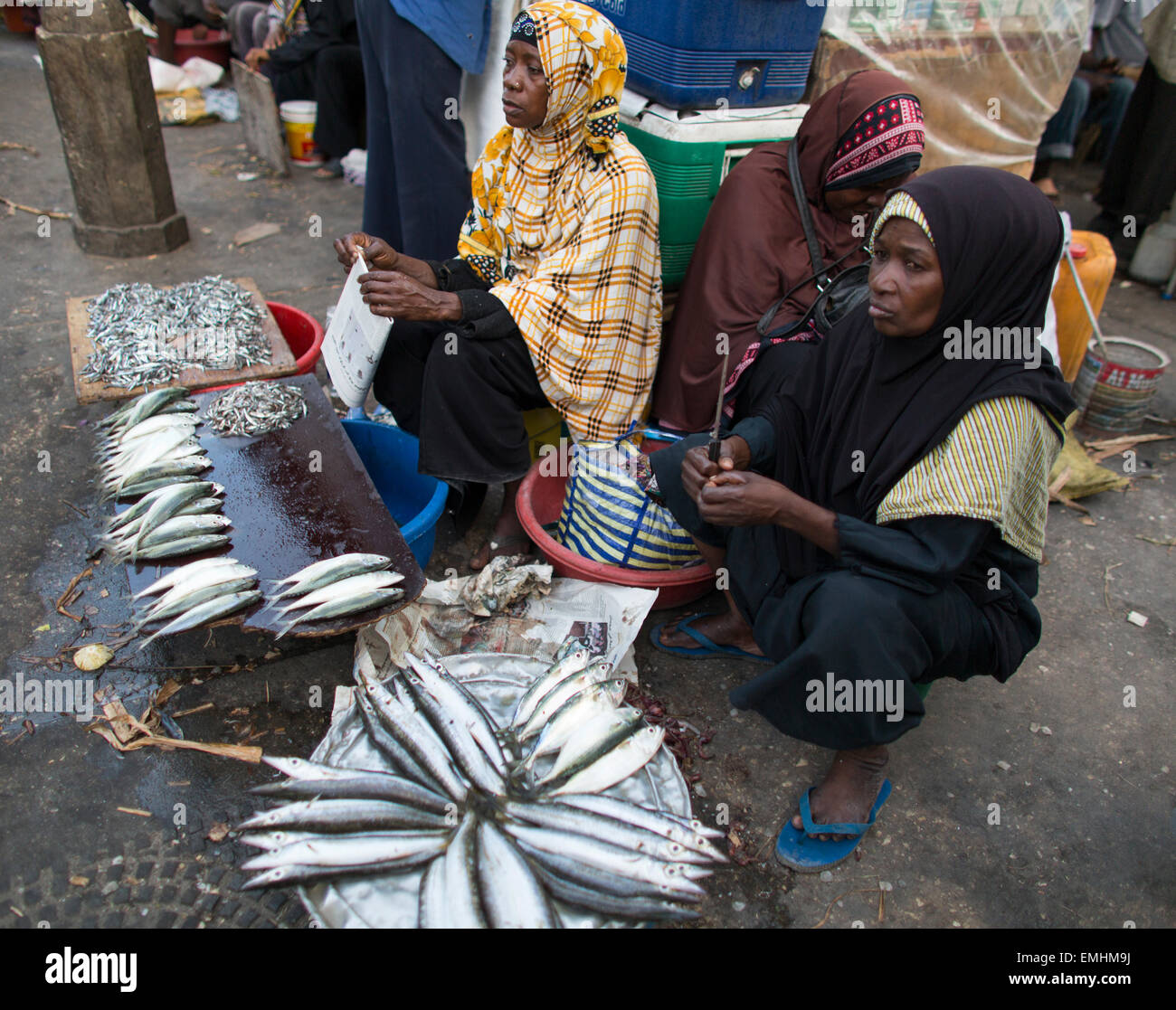 fish market in Zanzibar stone town Stock Photo - Alamy