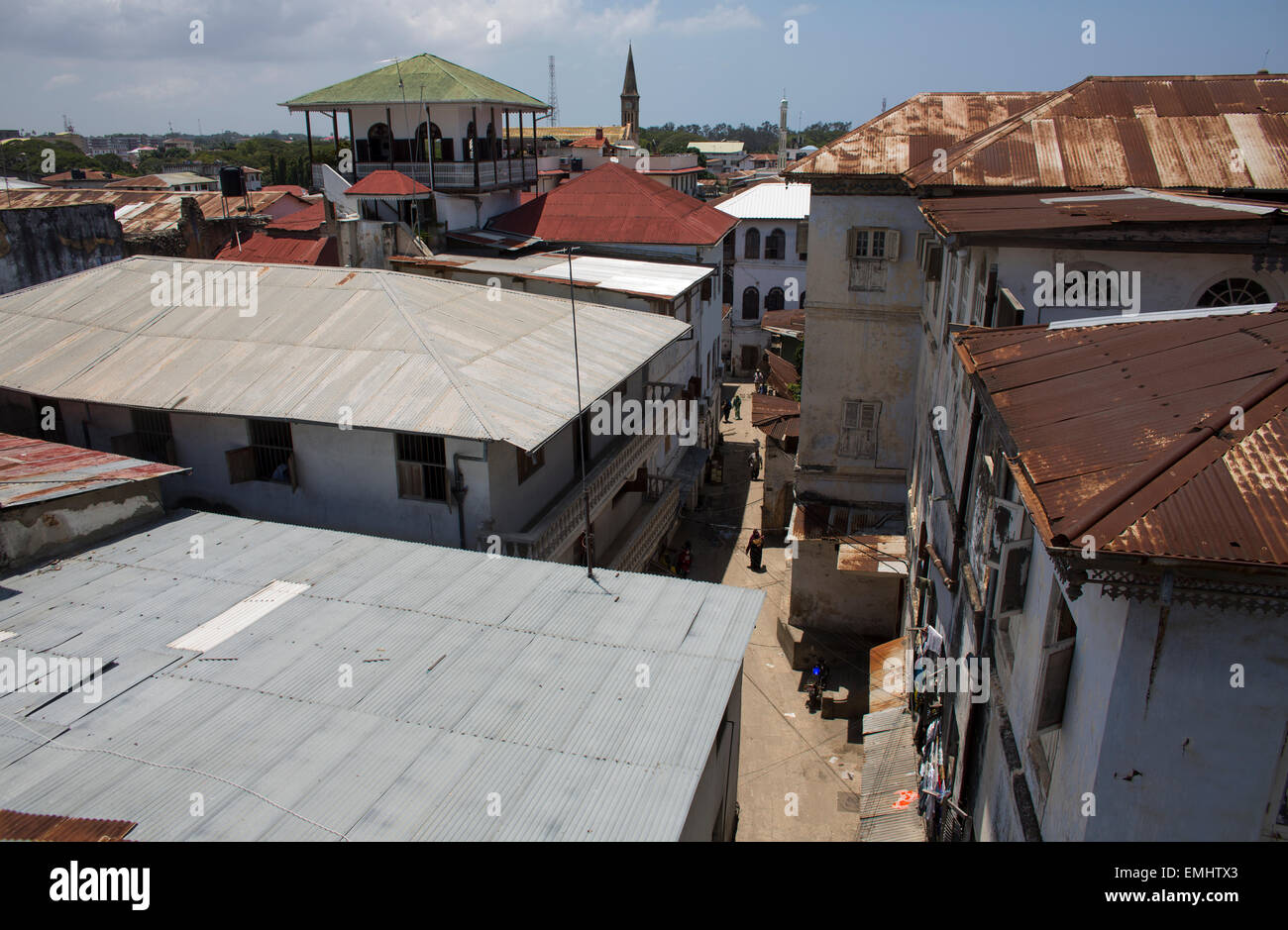 view on old stone town in Zanzibar Stock Photo - Alamy