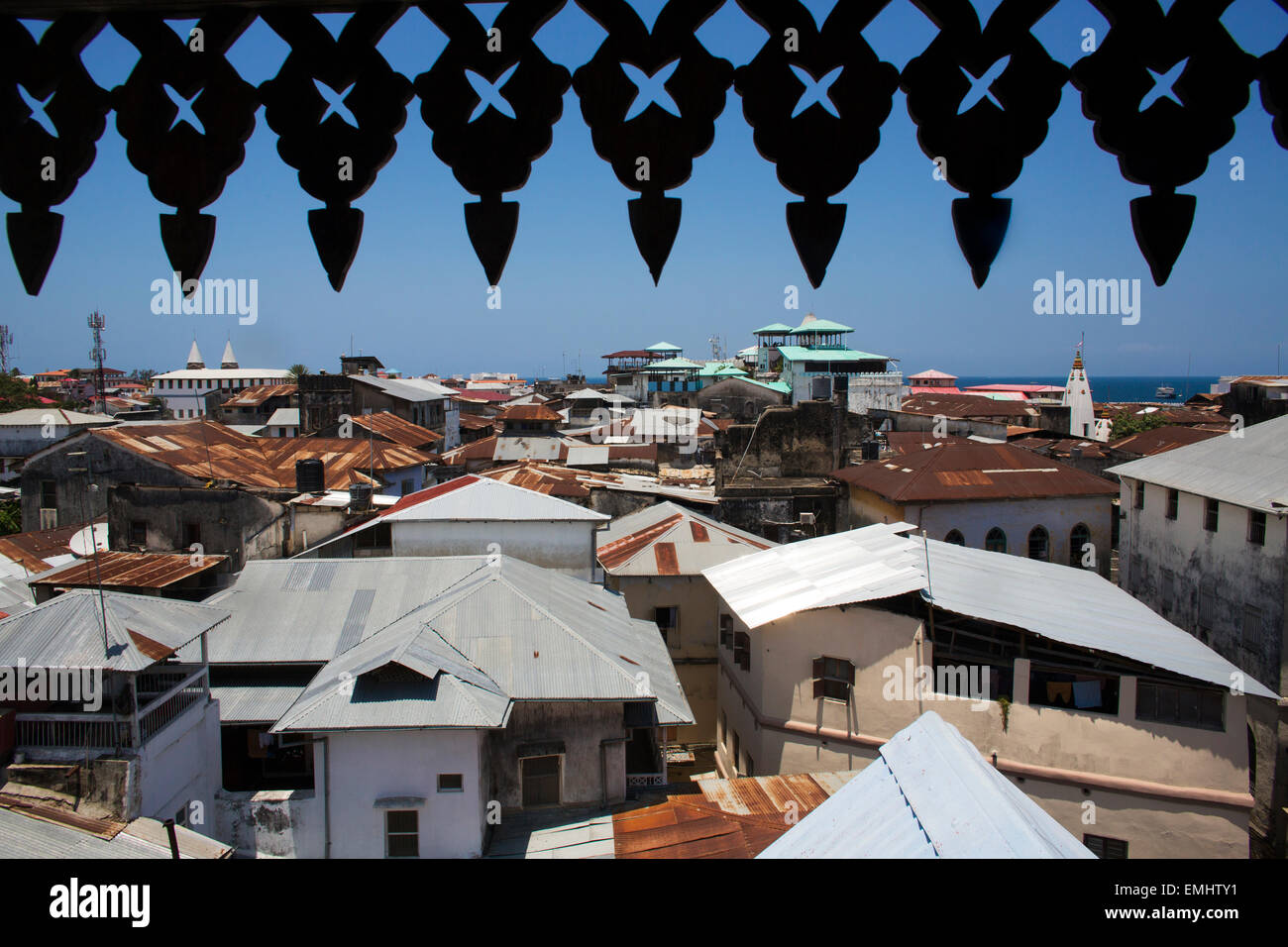 view on old stone town in Zanzibar Stock Photo - Alamy
