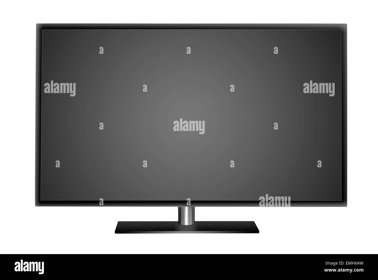 Modern blank flat screen TV set Stock Photo - Alamy