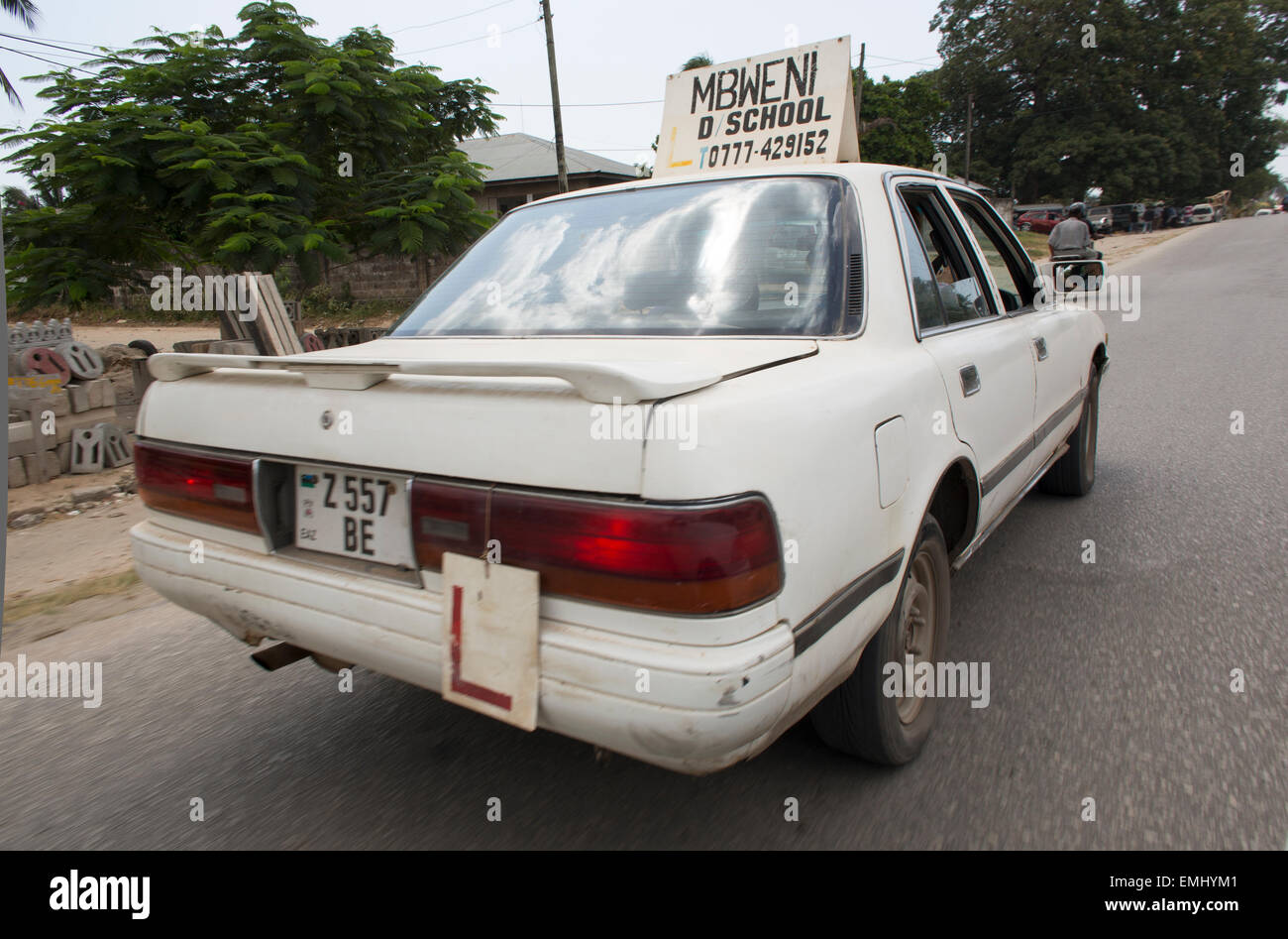 driving school in zanzibar Stock Photo - Alamy