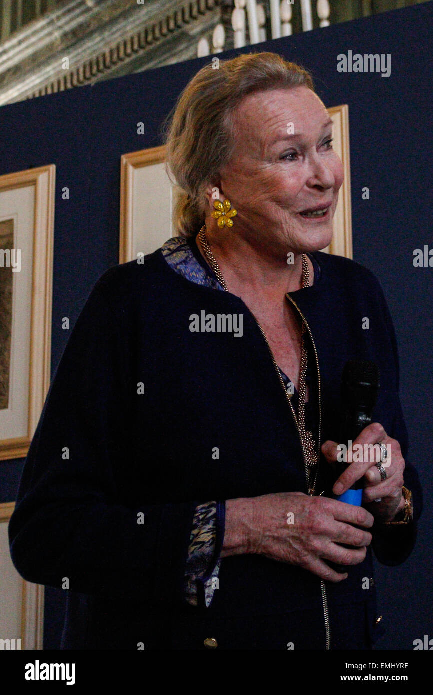 Torino, Italy. 21st Apr, 2015. Princess Maria Gabriella of Savoia on a ...