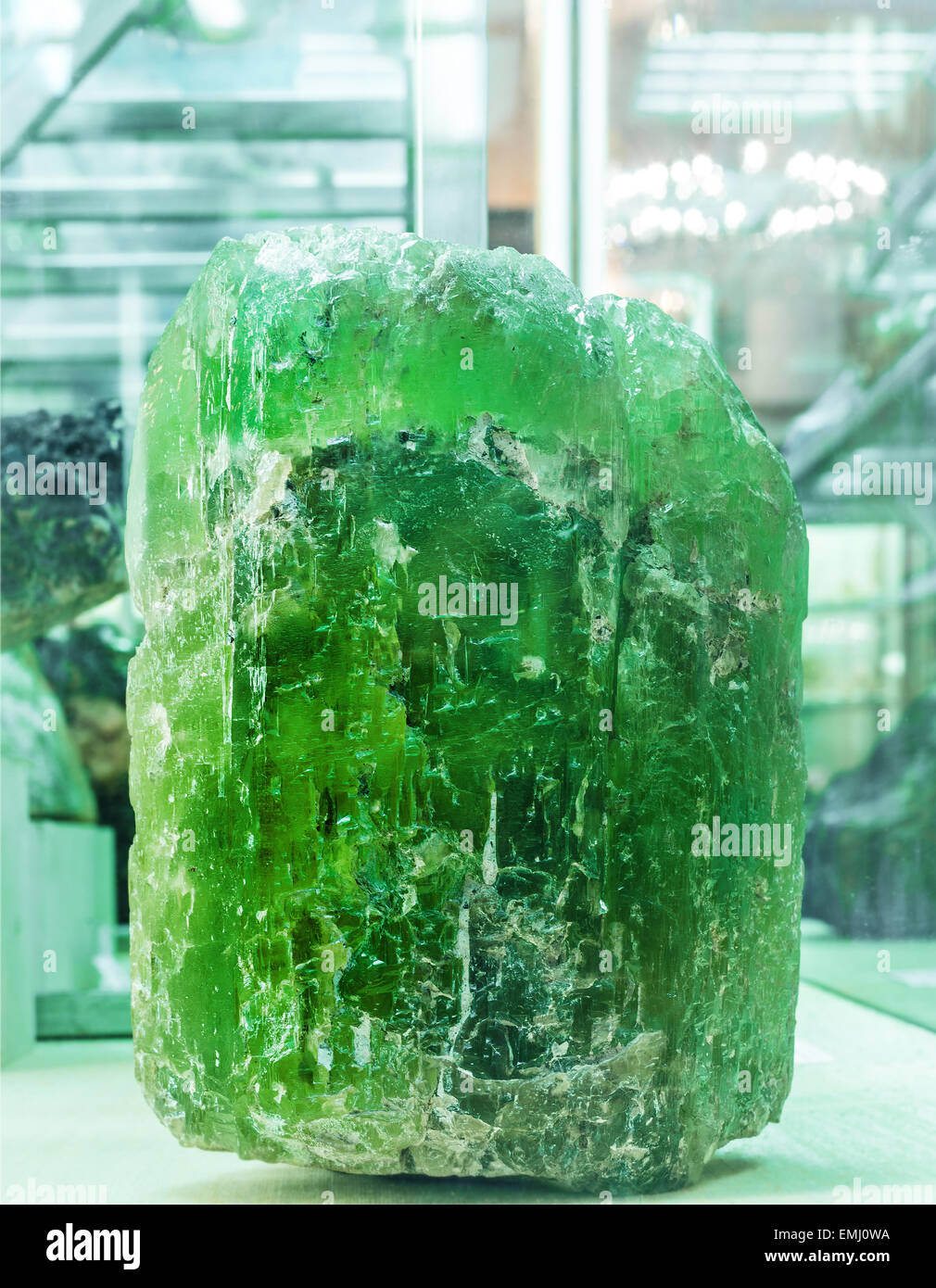 beryl crystal in museum Stock Photo - Alamy