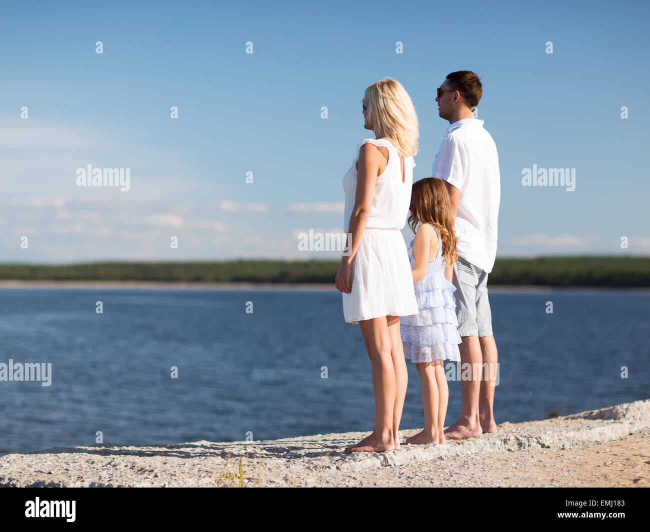 happy family at the seaside Stock Photo - Alamy