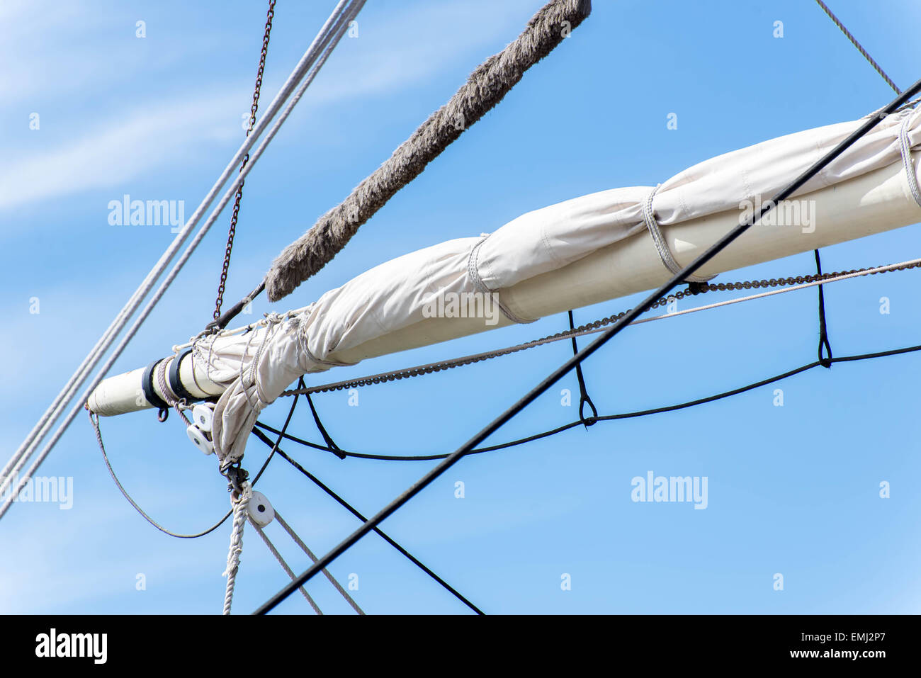 Rolled up sails hi-res stock photography and images - Alamy