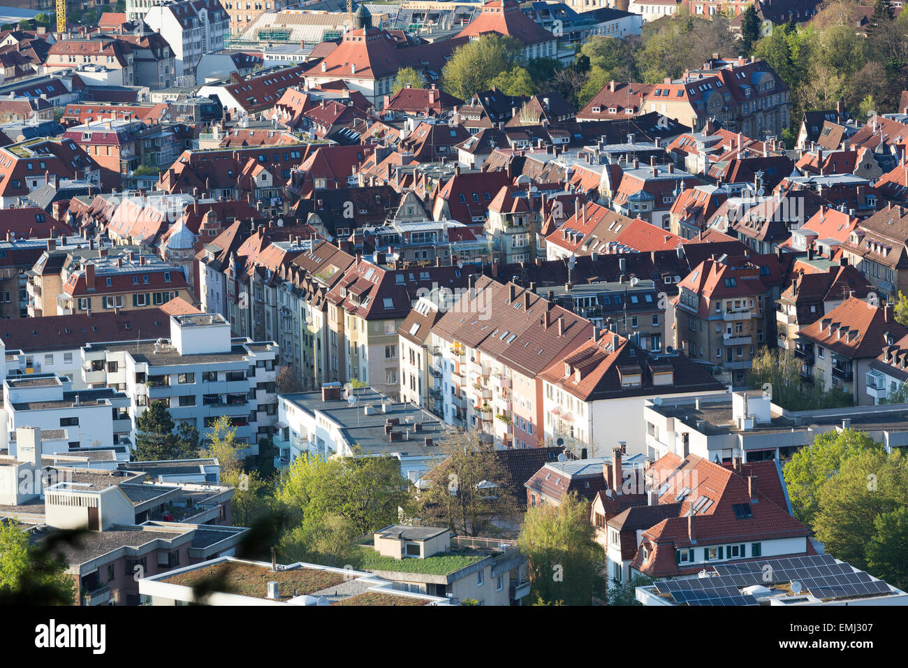 DEU/Deutschland, Baden-Württemberg, Stuttgart, overview of downtown ...