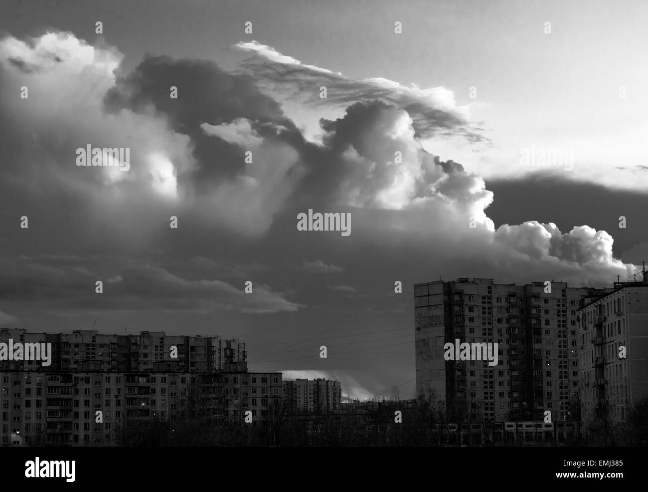 Cumulus clouds over hi-res stock photography and images - Alamy
