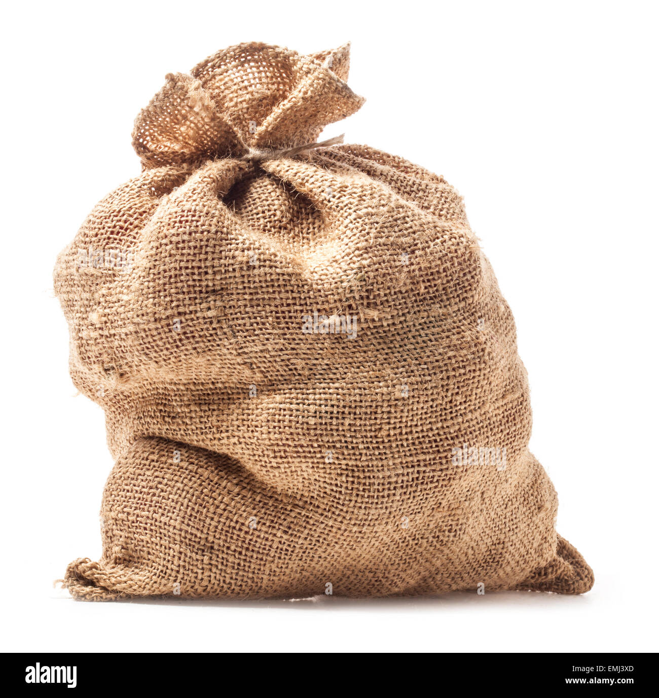 Small sack isolated on white background Stock Photo - Alamy