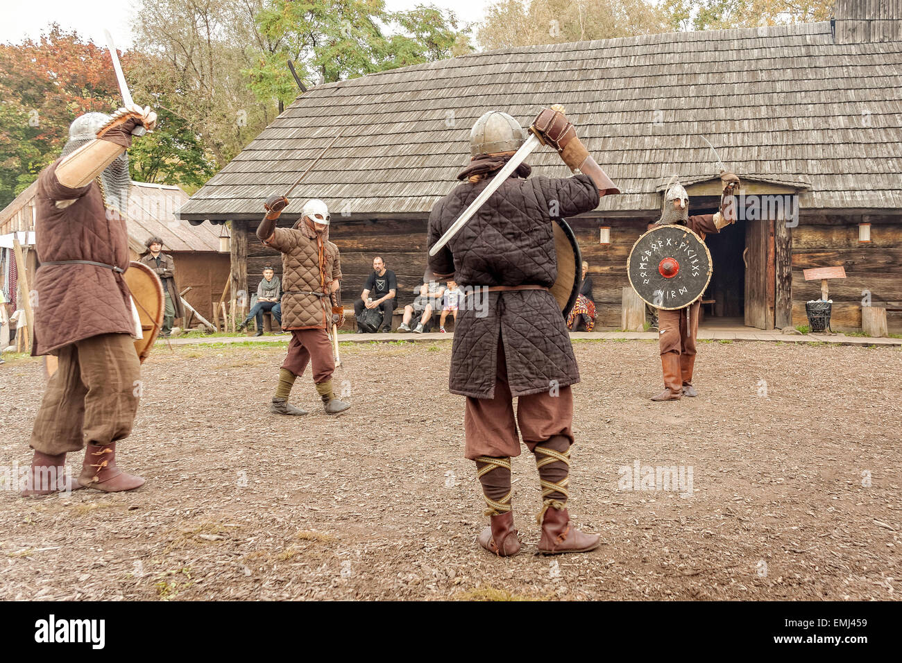 Viking Fight Re Enactor High Resolution Stock Photography and Images ...