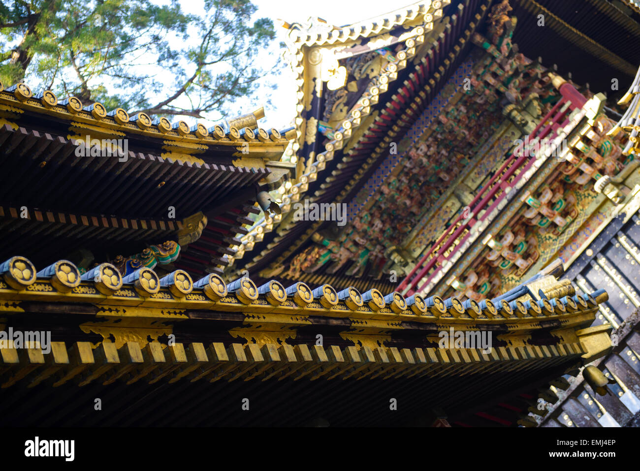 Traditional japanese roof Stock Photo - Alamy