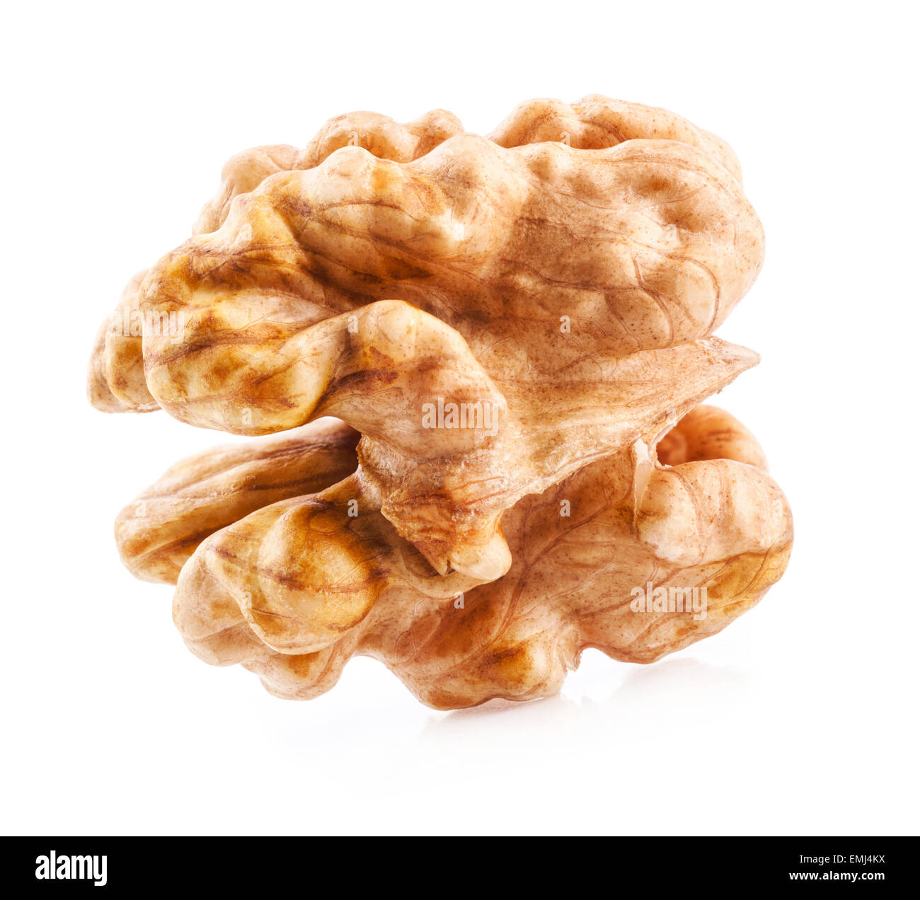 Kernel walnut isolated on white background Stock Photo - Alamy