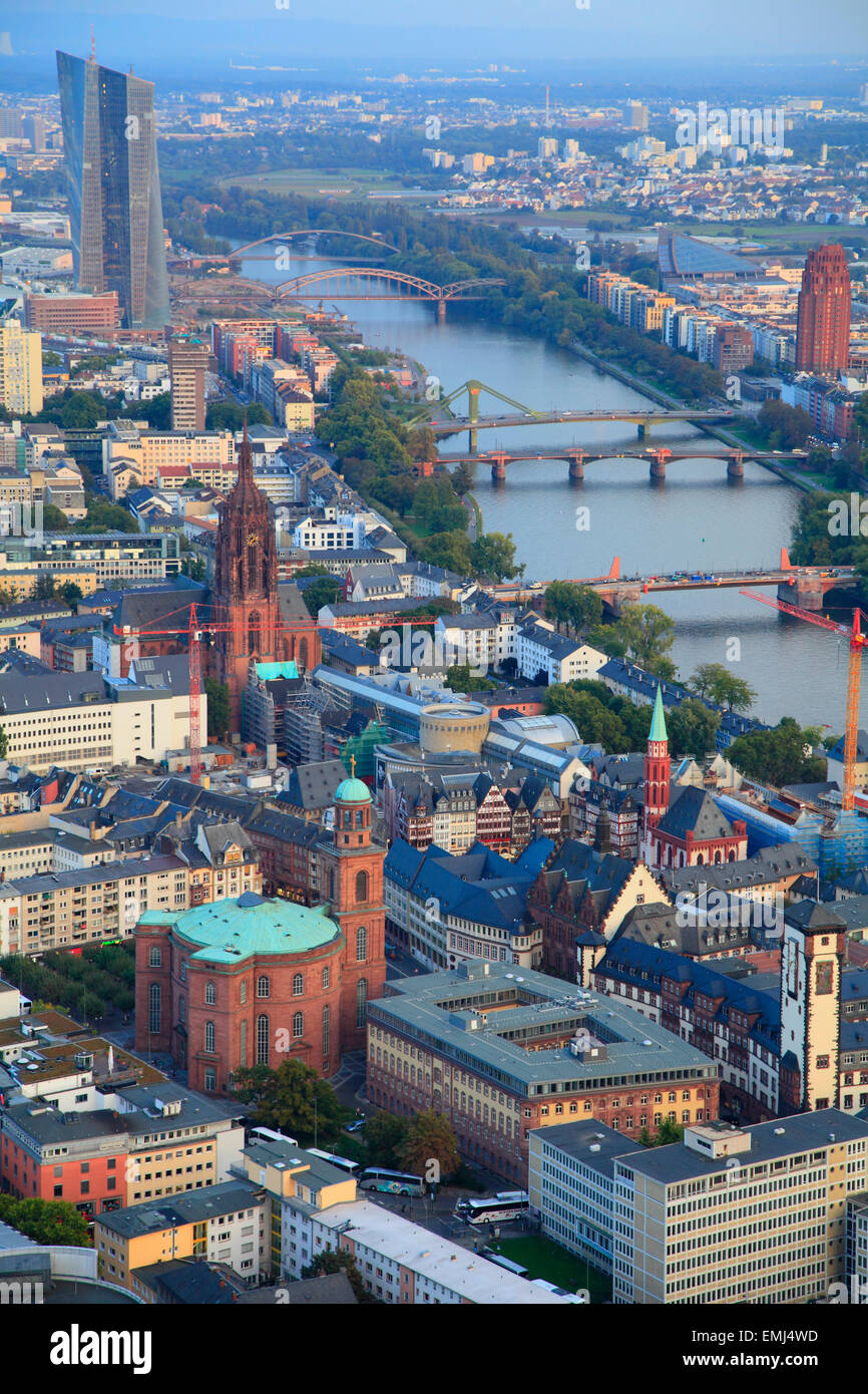 Germany Hessen Frankfurt am Main Römer aerial view historic area Stock ...