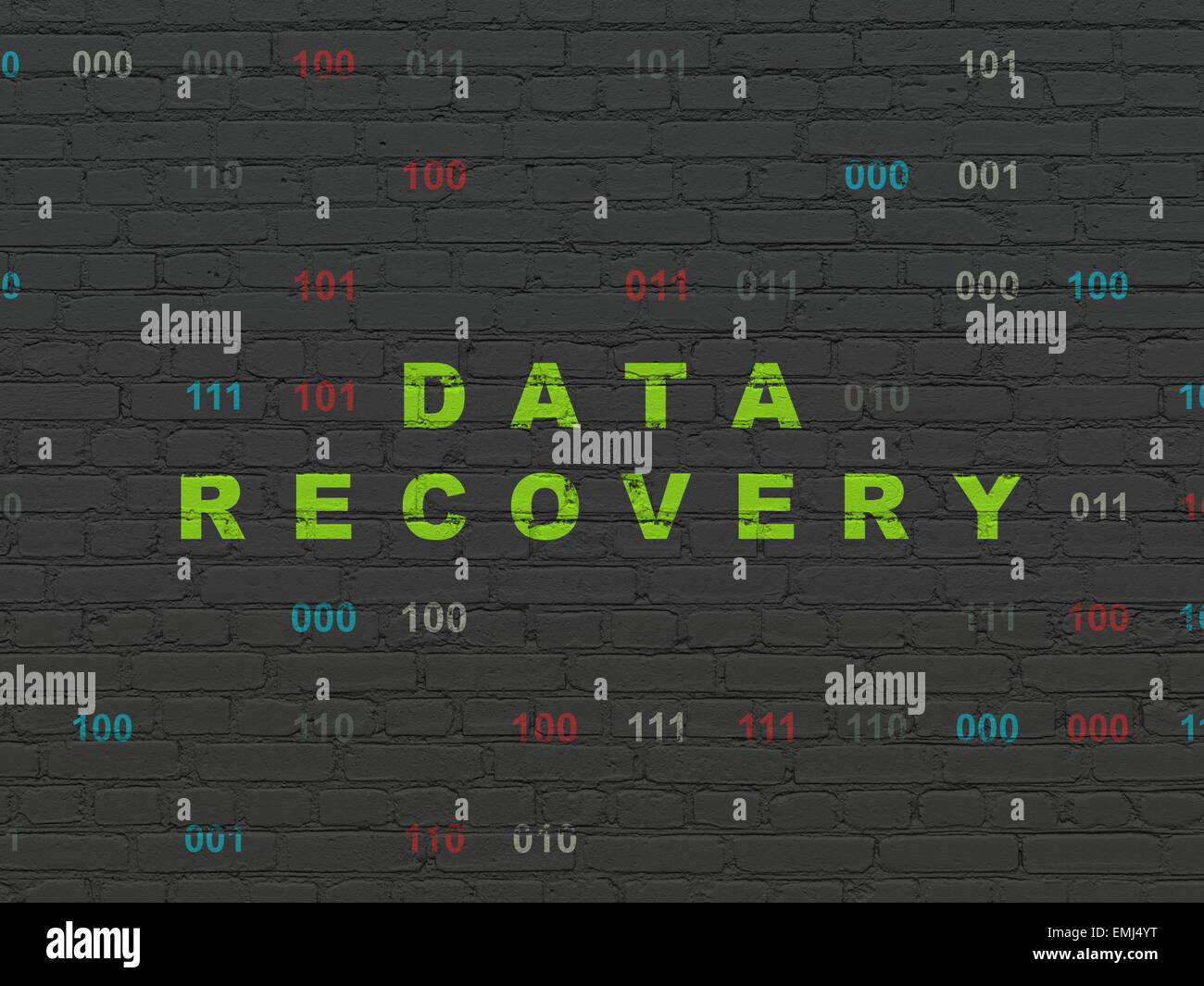 Information concept: Data Recovery on wall background Stock Photo - Alamy