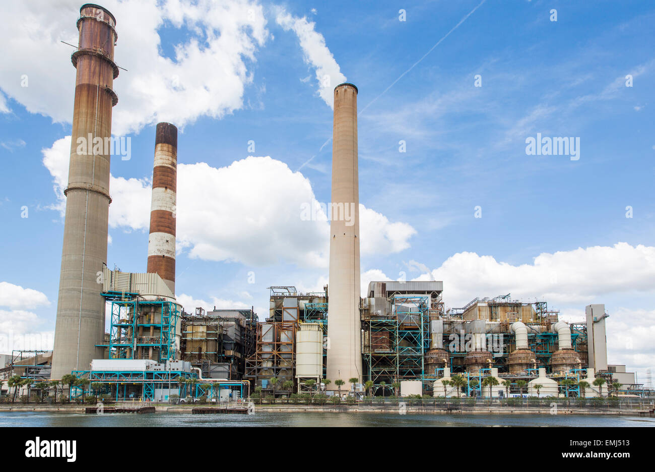 Big Bend Power Station, Tampa Electric, Apollo beach Florida Stock ...