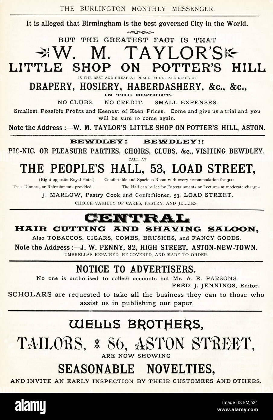 1800s magazine ads hi-res stock photography and images - Alamy