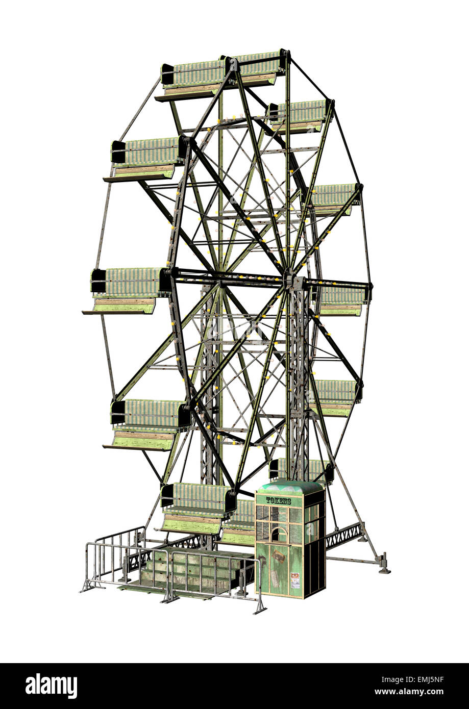 Ferris Wheel Drawing 3d