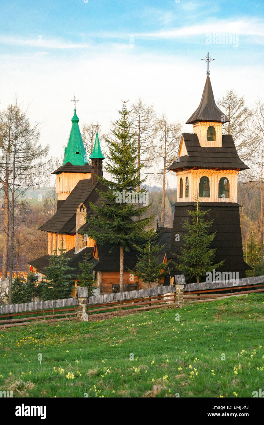 Our Lady of the Scapular church in Witow near Zakopane, Poland Stock ...