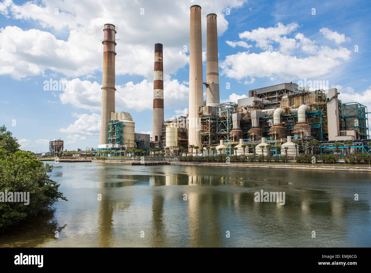 Big Bend Power Station, Tampa Electric, Apollo beach Florida Stock ...