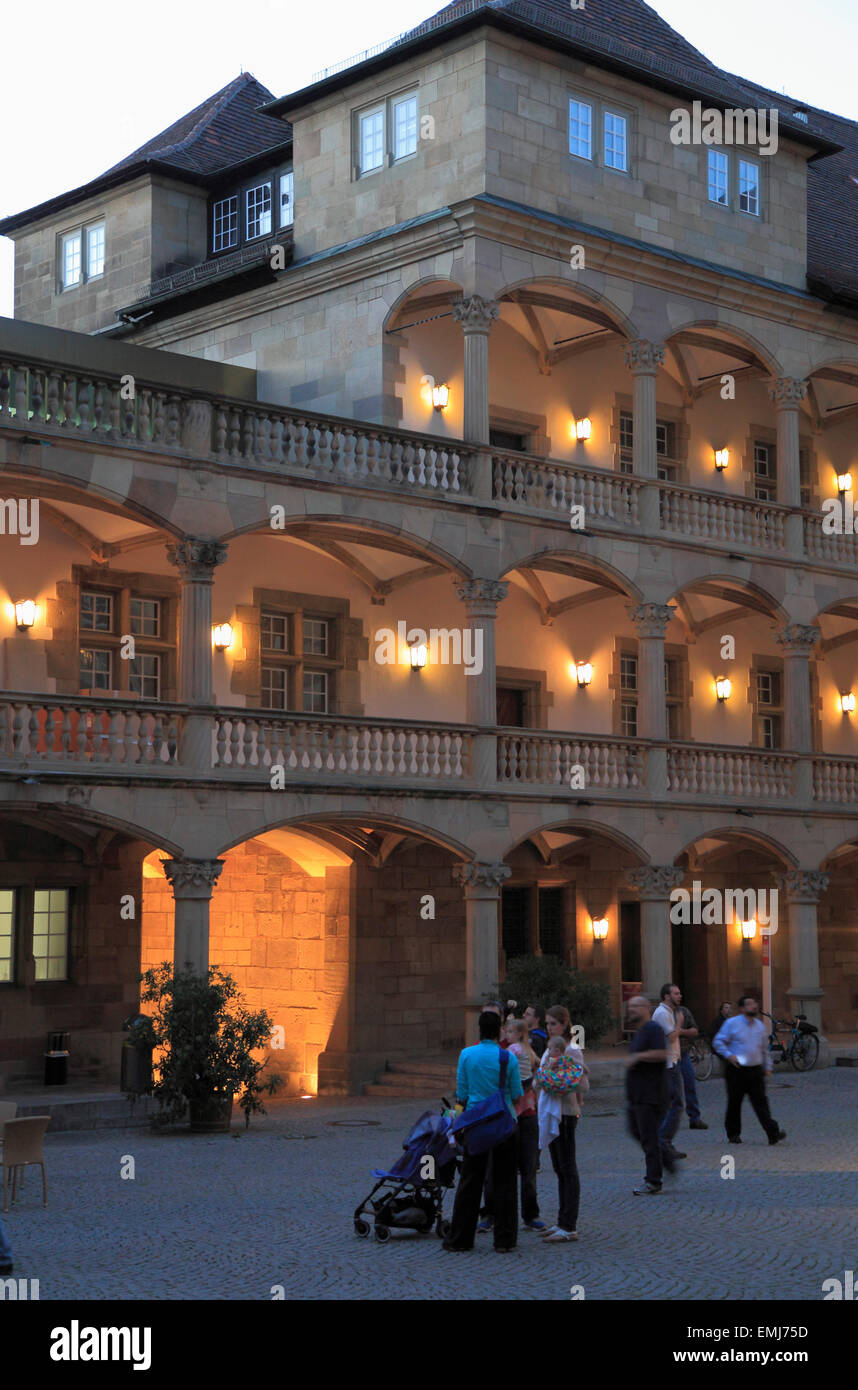 Germany Baden-Württemberg Stuttgart Old Castle Renaissance Courtyard ...