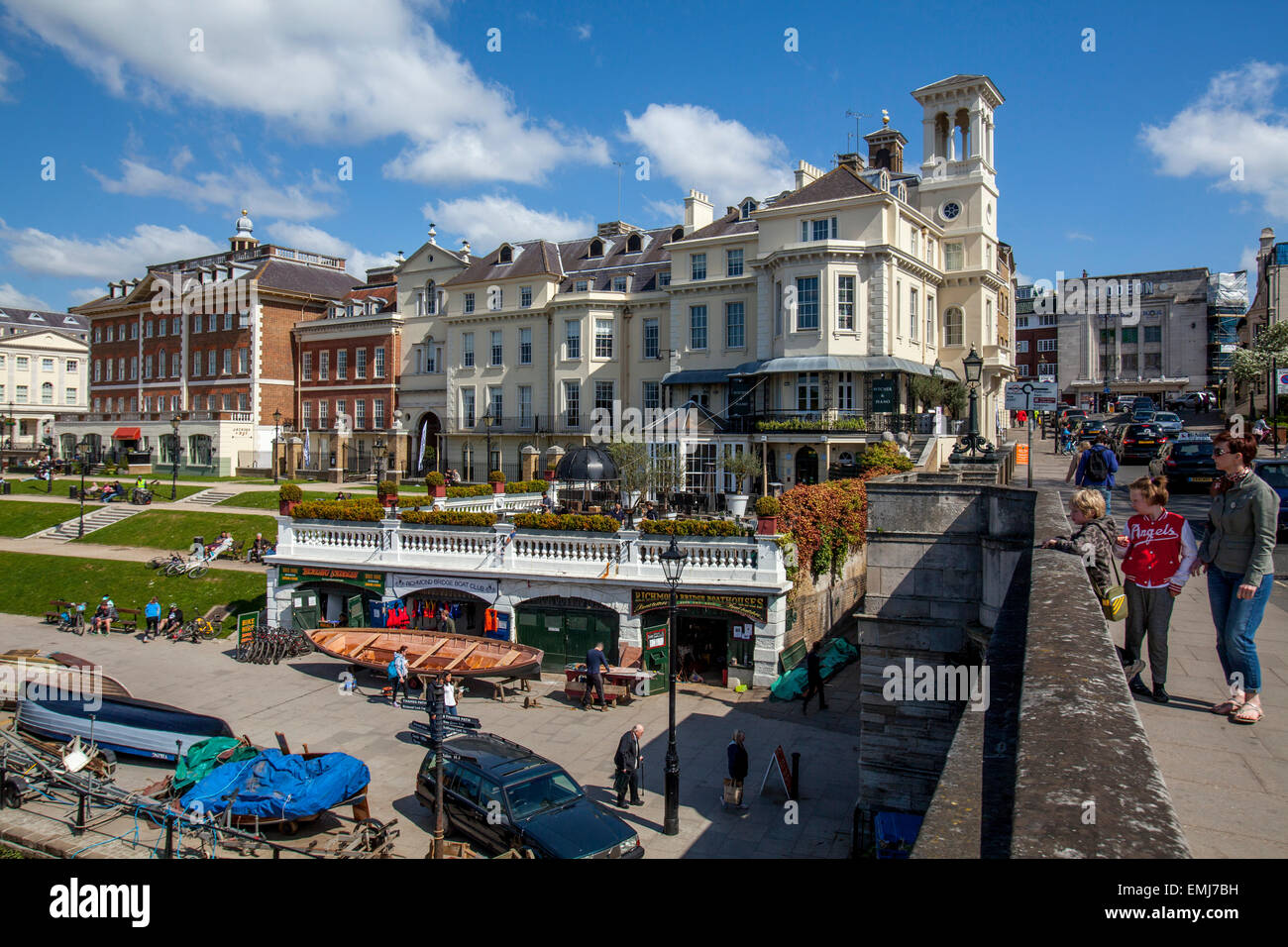 Riverside Buildings, Richmond Upon Thames, London, England Stock Photo ...