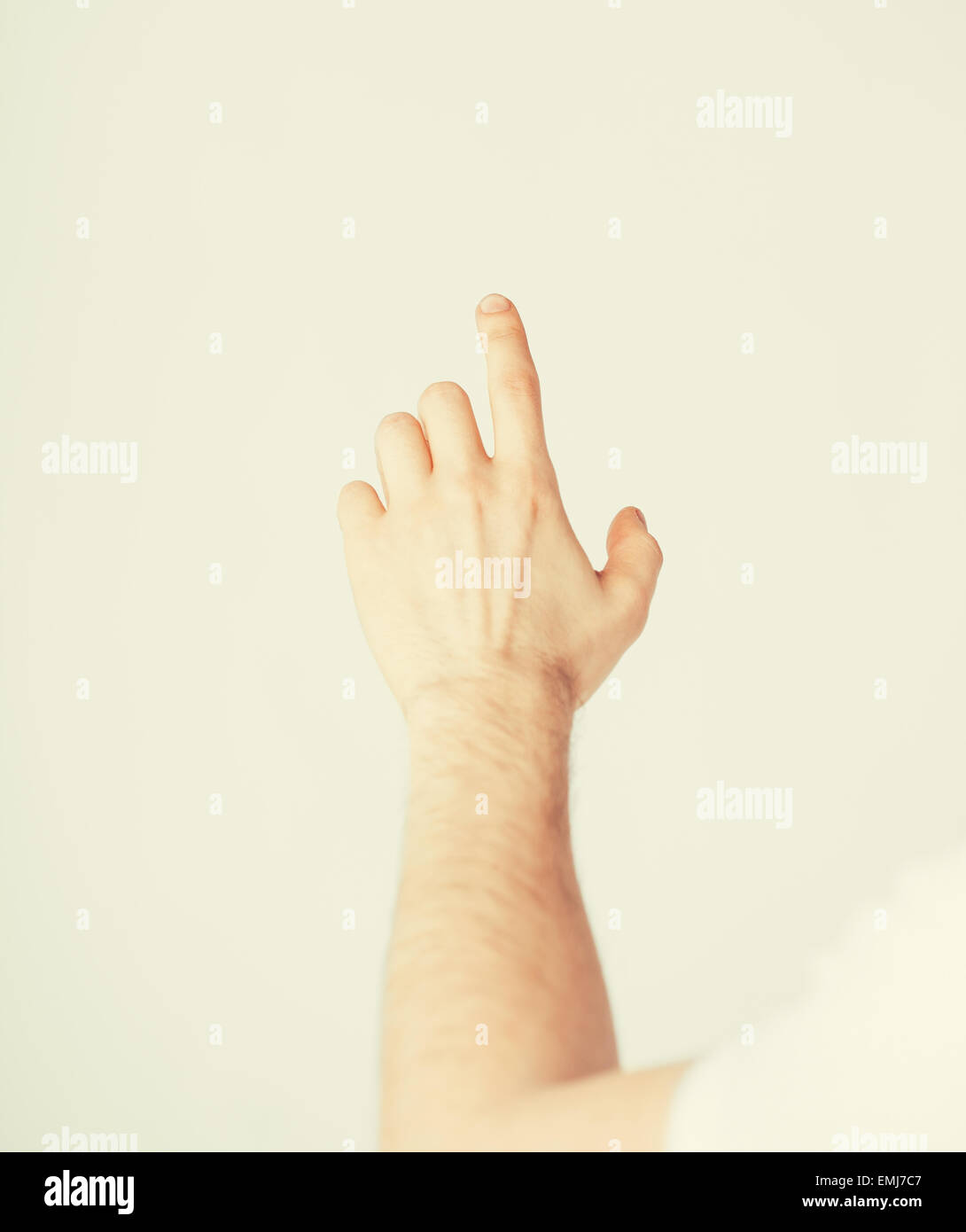 man hand pointing at something Stock Photo - Alamy