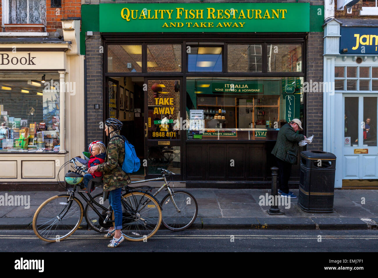 Traditional Fish and Chip Shop, Richmond Upon Thames, London, England ...