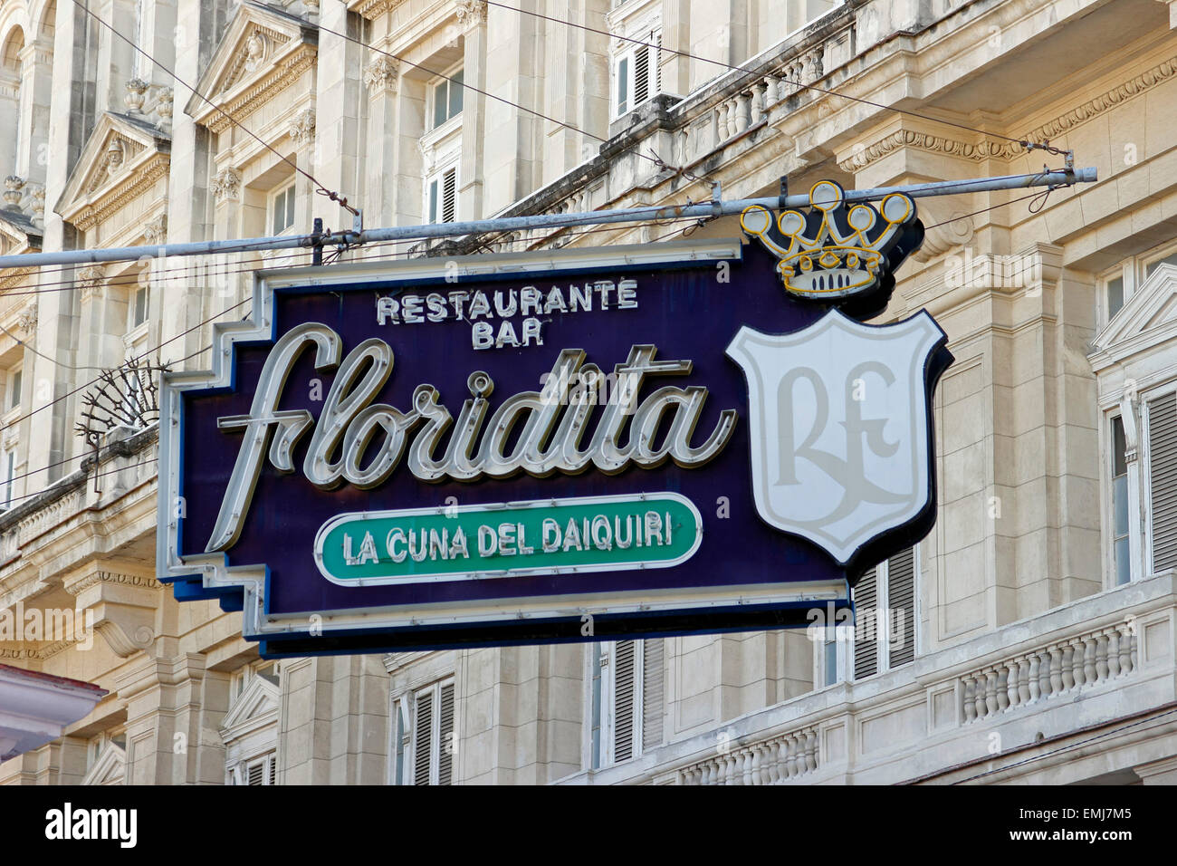 Famous Floridita bar Ernest Hemingway hangout Havana Cuba Stock Photo ...