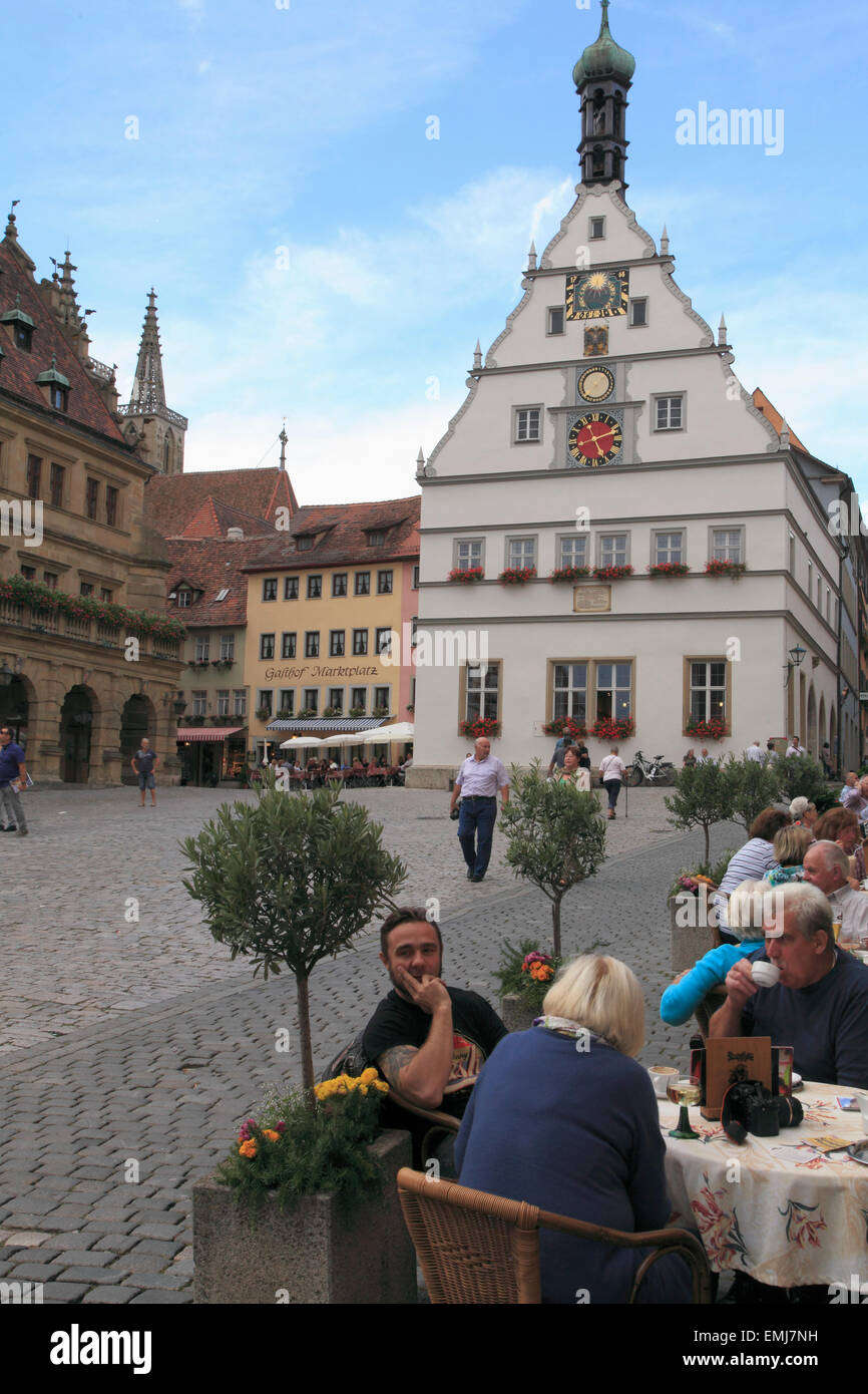 Germany, Bavaria, Rothenburg ob der Tauber, Marktplatz Stock Photo - Alamy
