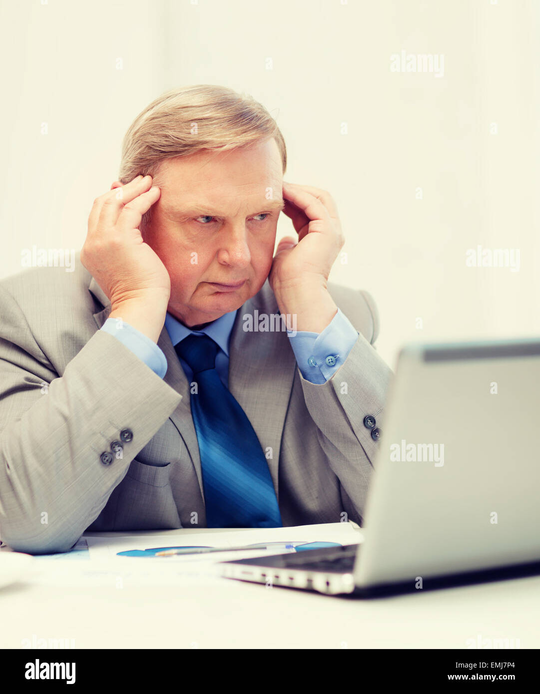 Laptop frustrated professor hi-res stock photography and images - Alamy