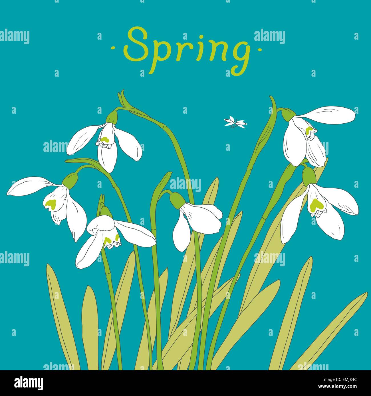 Draw spring Stock Vector Images - Alamy