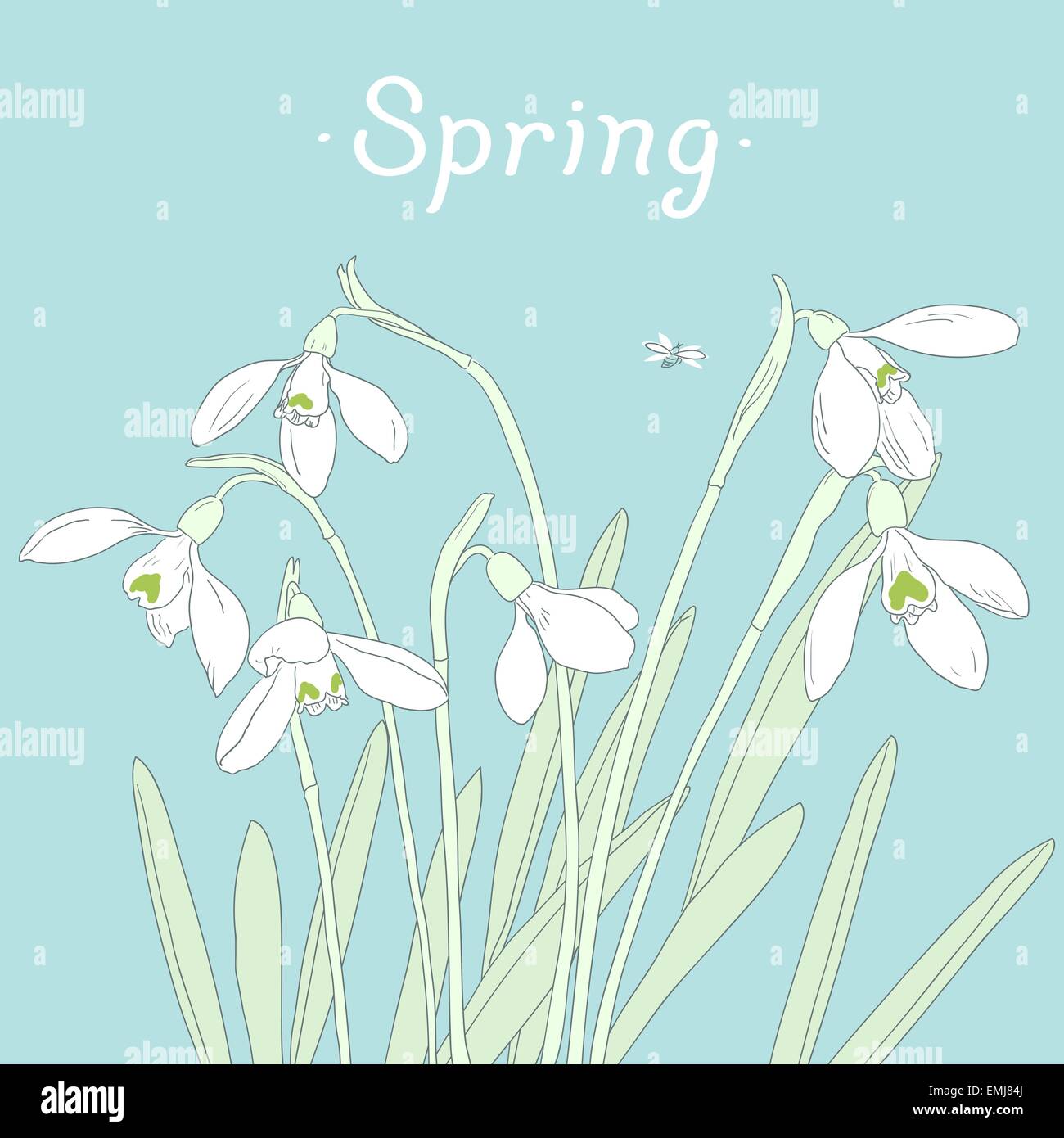 Draw spring Stock Vector Images - Alamy