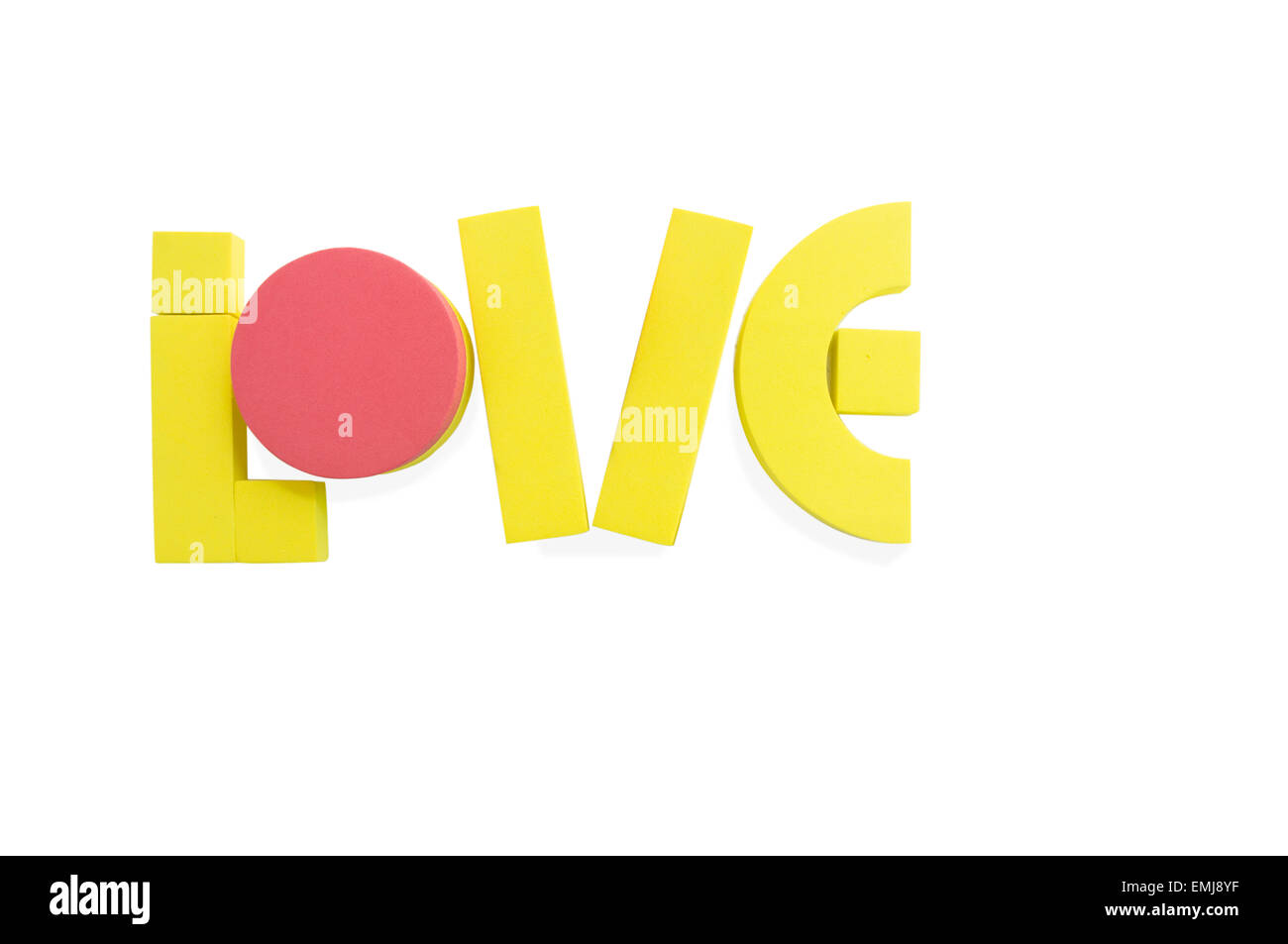 love word colorful english passion alphabet letter Stock Photo - Alamy